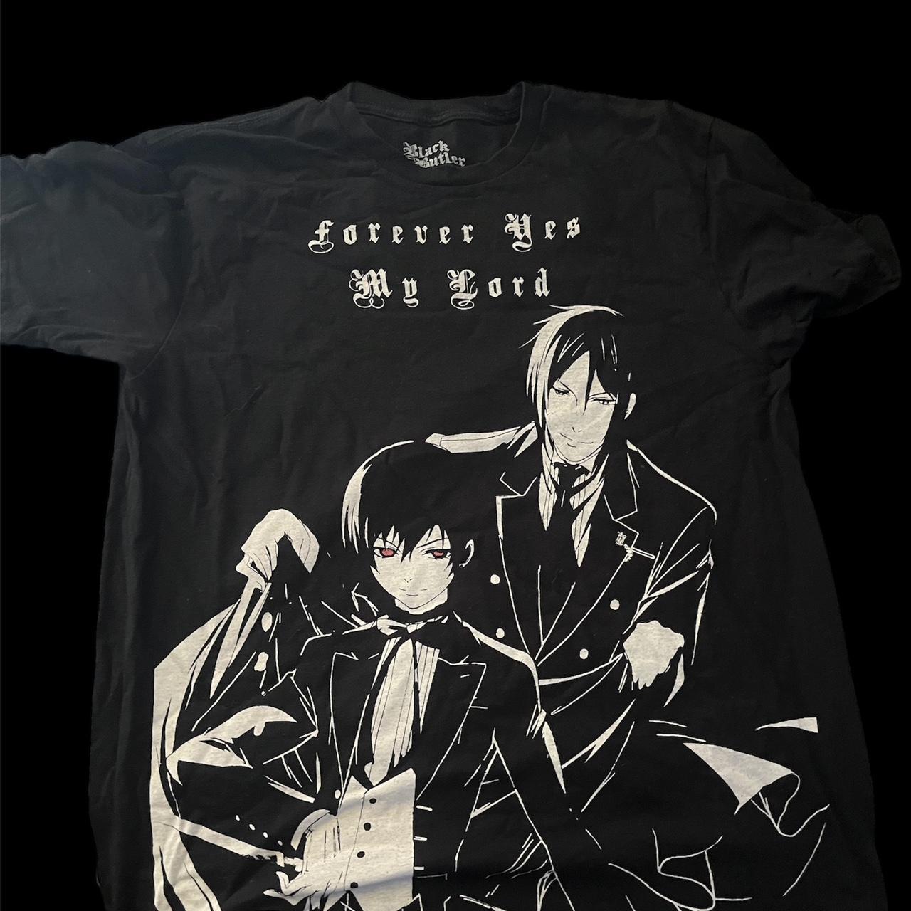 BLACK BUTLER ANIME SHIRT SIZE LARGE #anime... - Depop