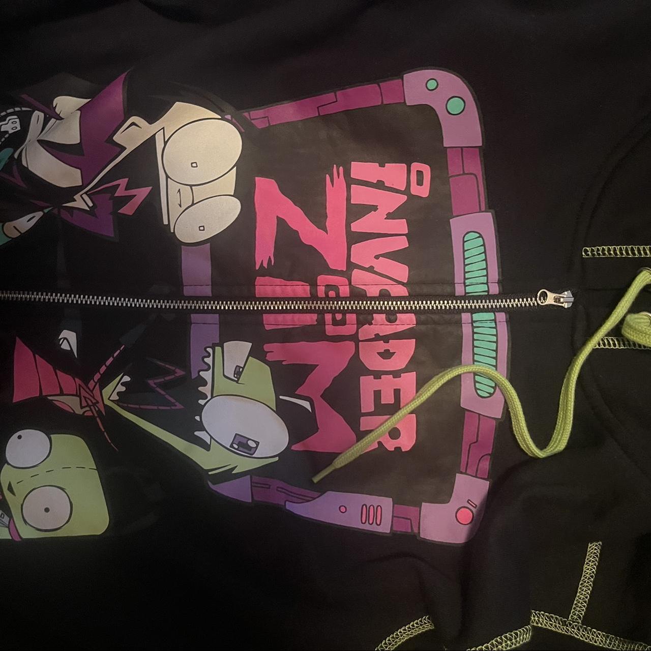 INVADER ZIM ZIP UP SIZE LARGE #INVADERZIM #zipup #rawr - Depop