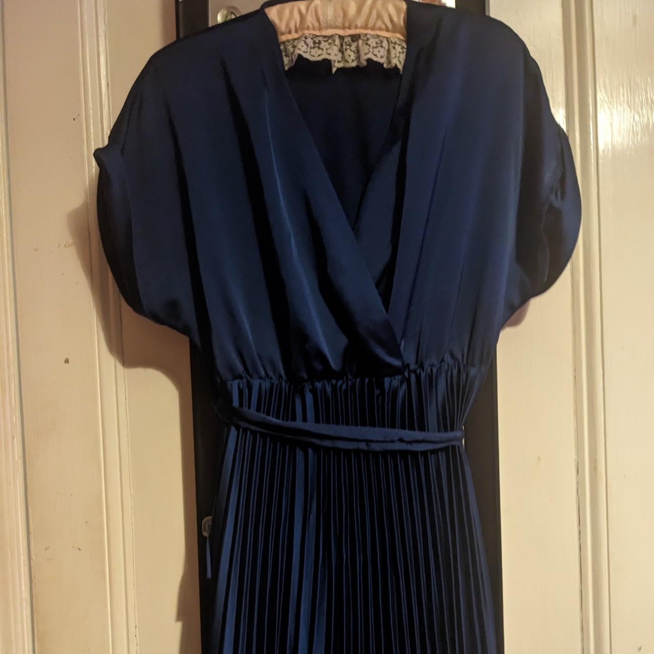 NEW LOOK BLUE LONG FORMAL DRESS DEEP BLUE PRETTY... - Depop