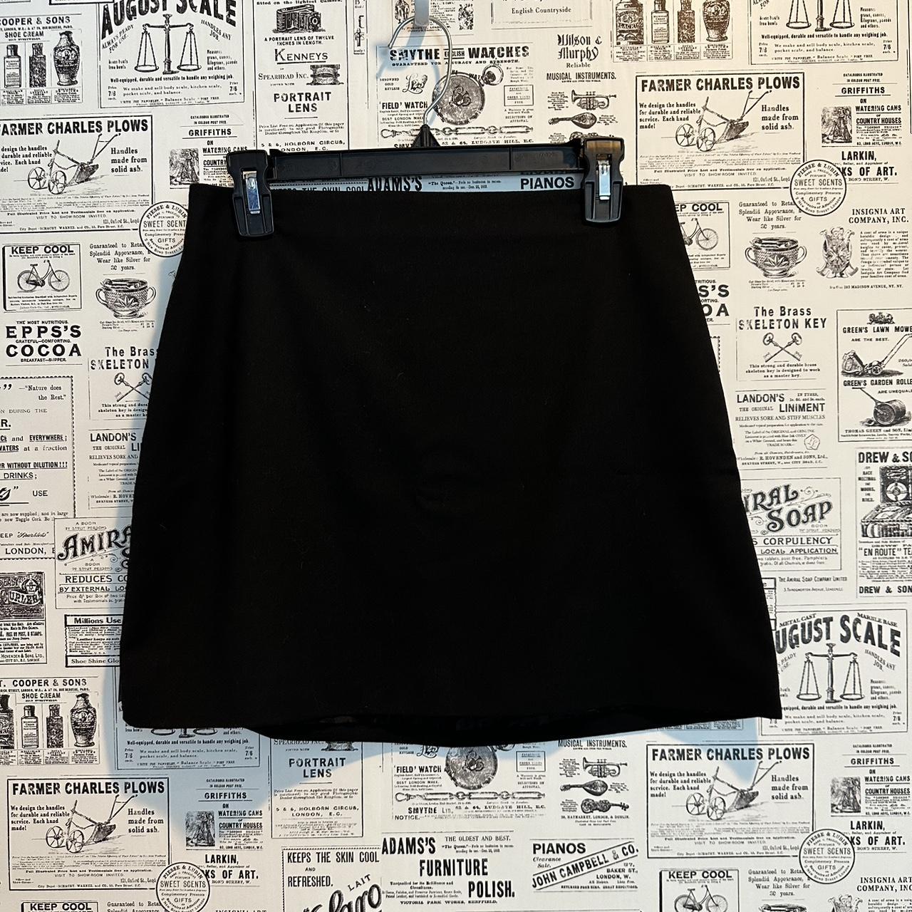 basic black mini skirt - size US 8 - high waisted... - Depop