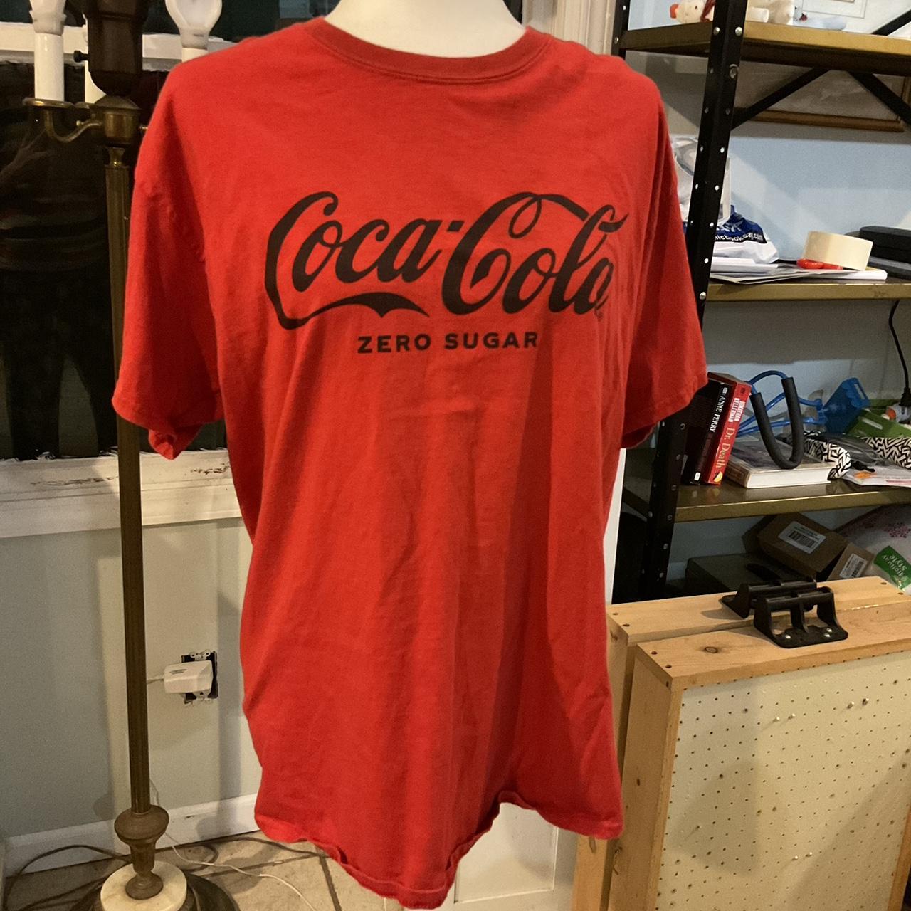 Large zero sugar Coca-Cola shirt - Depop