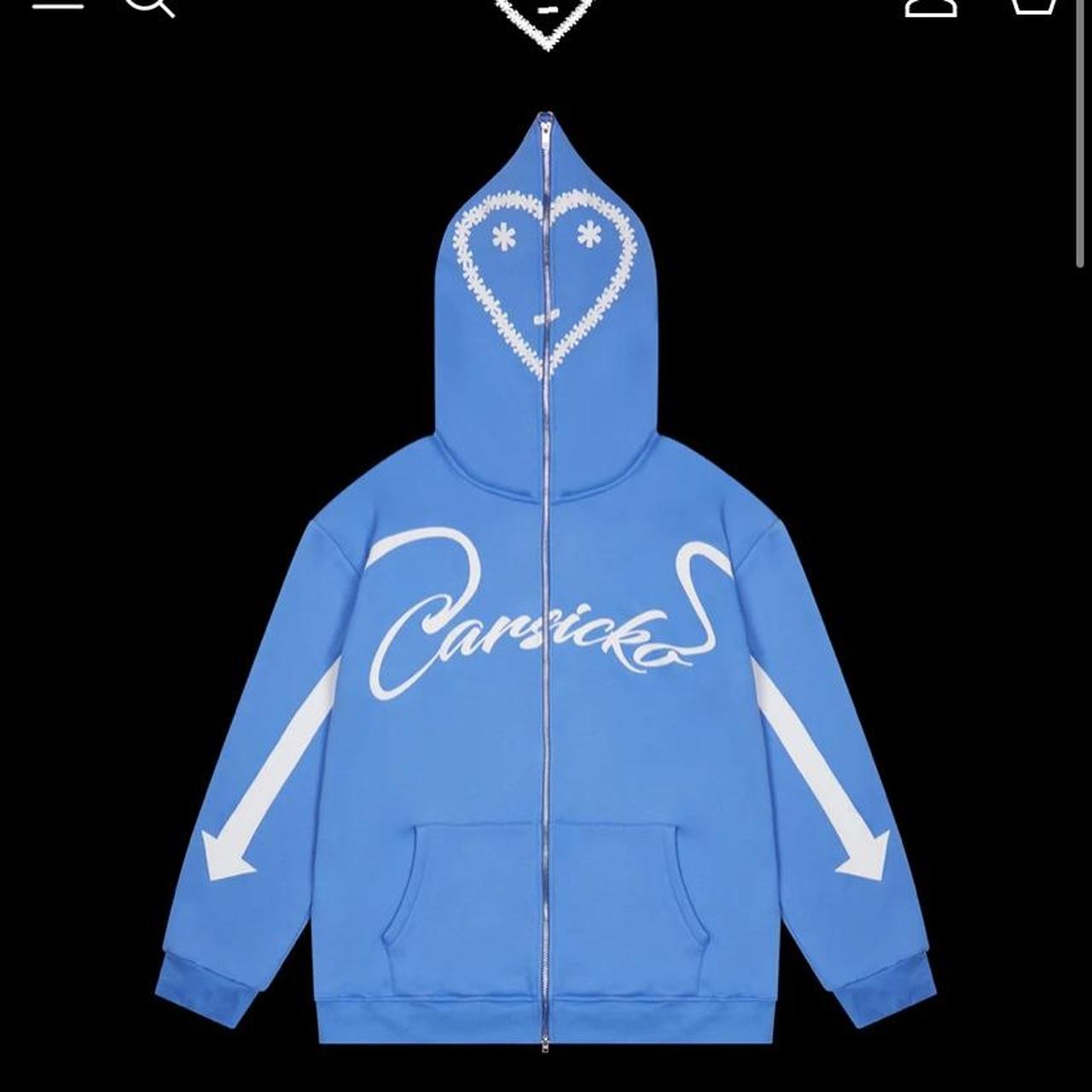 Blue carsicko jacket - Depop