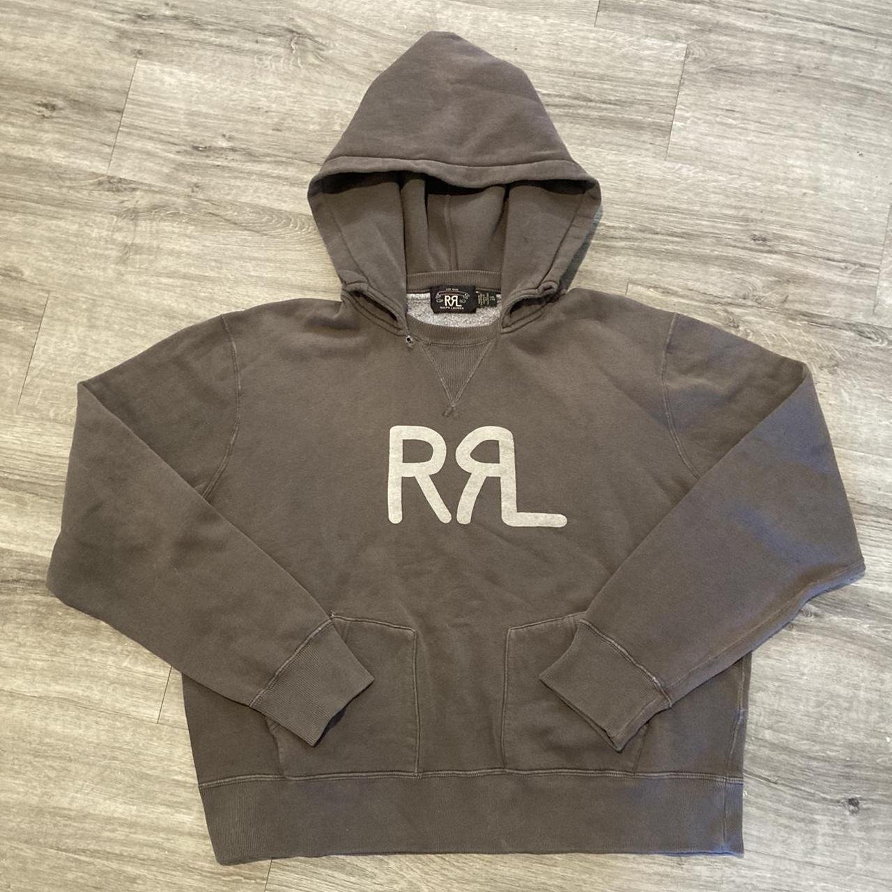 RRL by Ralph Lauren Women's Grey Hoodie | Depop