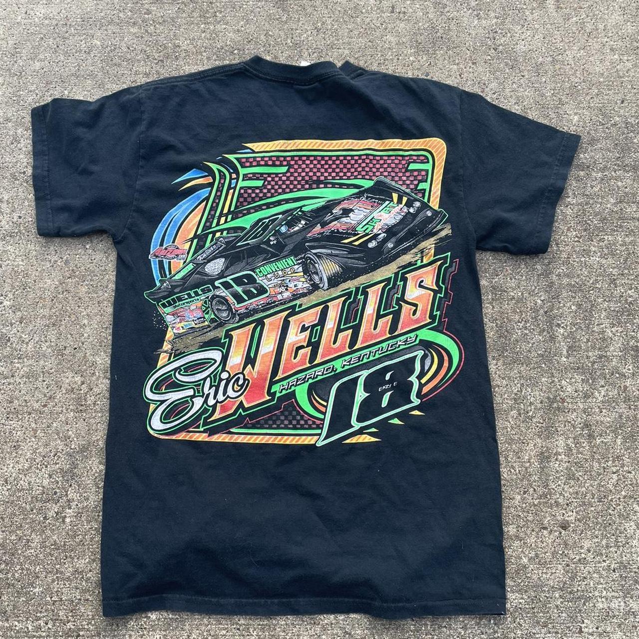 Nascar t shirt Sz S Black nascar t shirt Eric... - Depop
