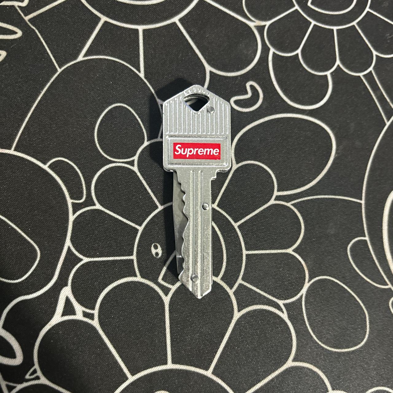 Supreme Key Keychain Silver 2017 Rare (No flaws)... - Depop