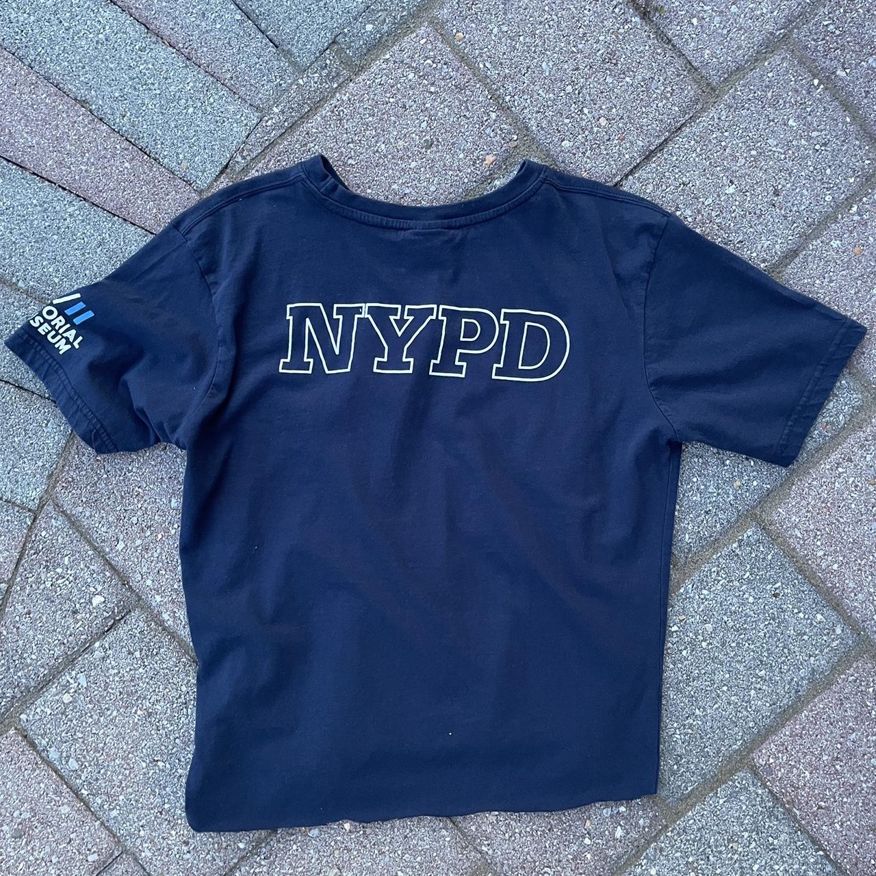 NYPD 9/11 Memorial Tee Hand Cropped Size Medium... - Depop