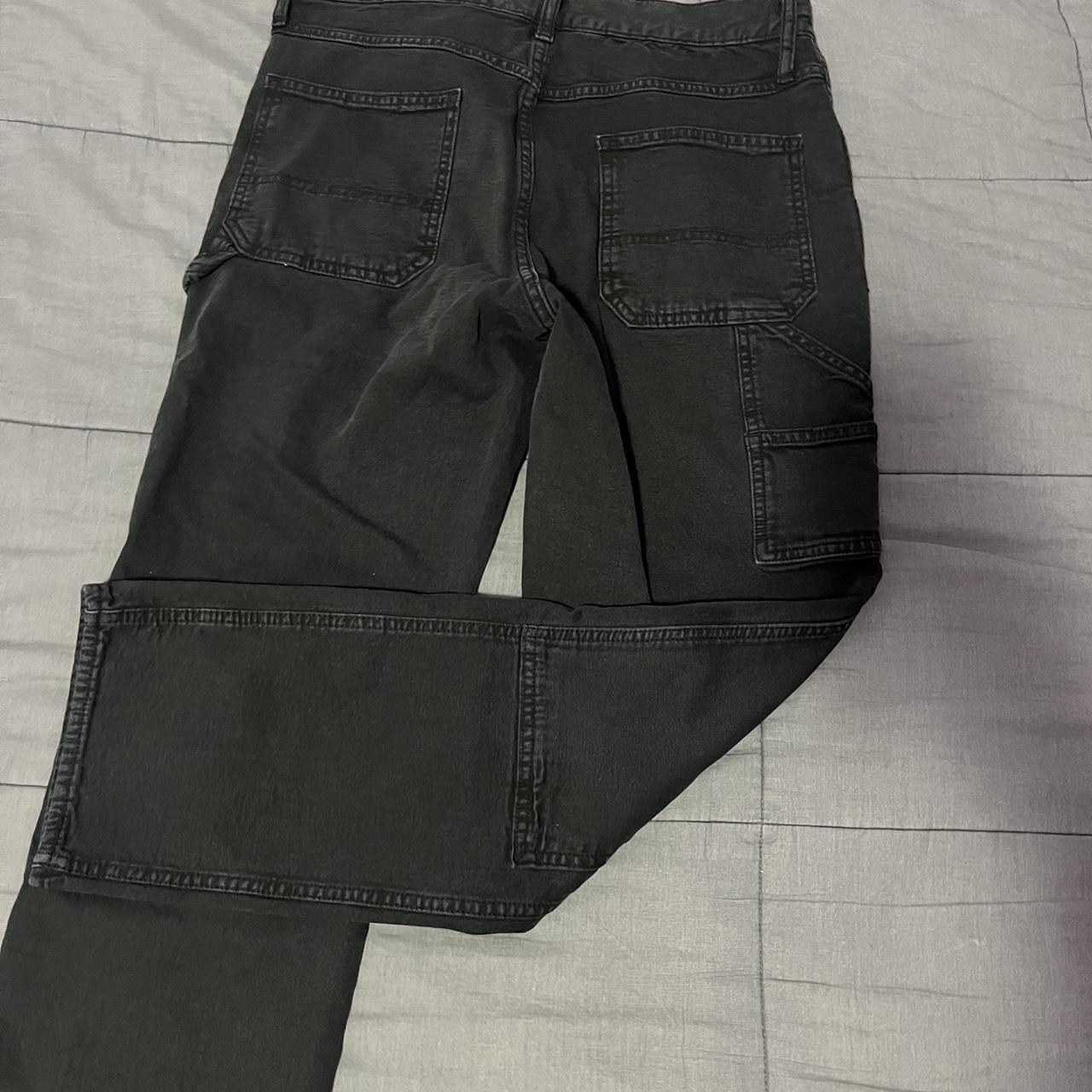 Double knee carpenter black denim 33x30 - Depop