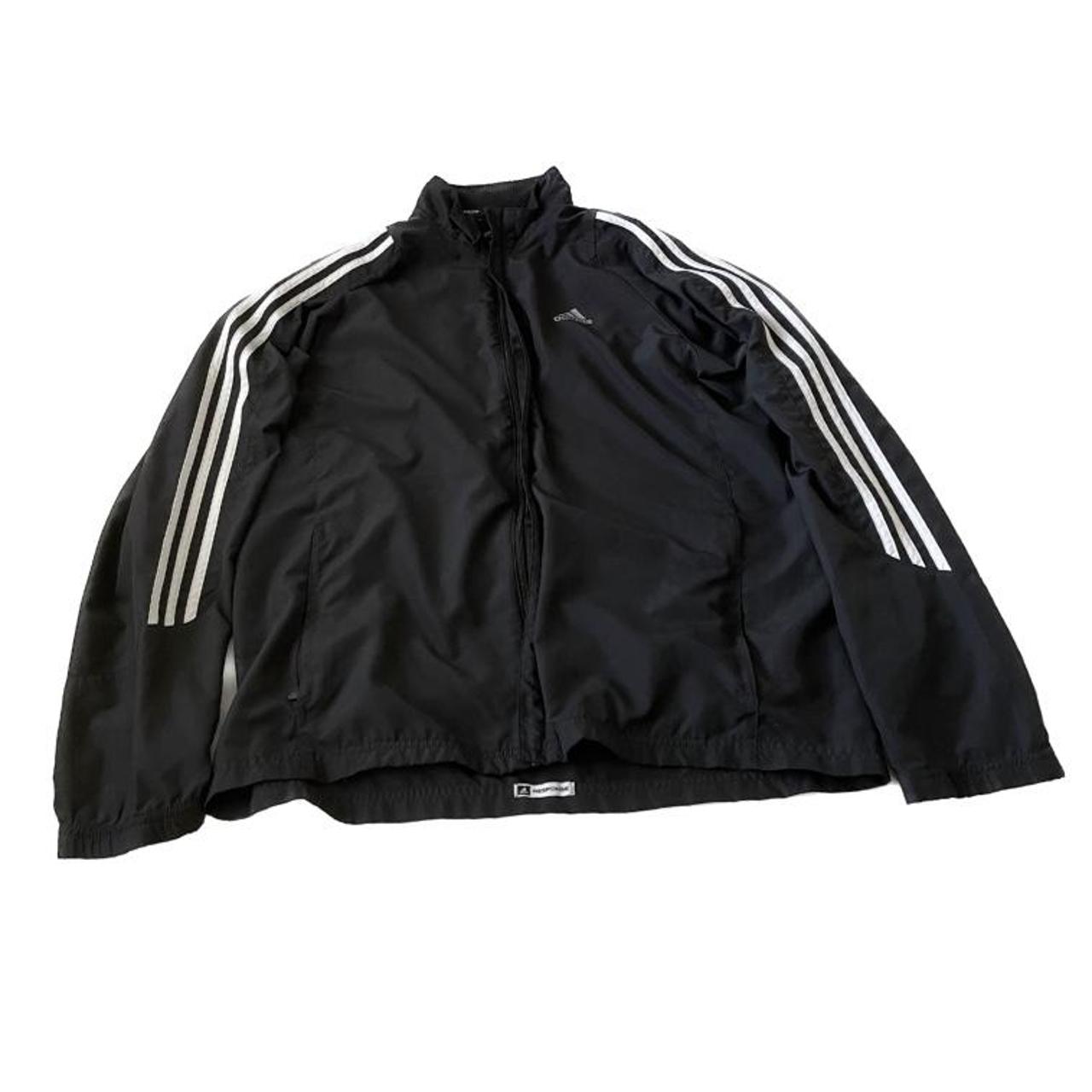 Adidas Men's Black and White Jacket | Depop