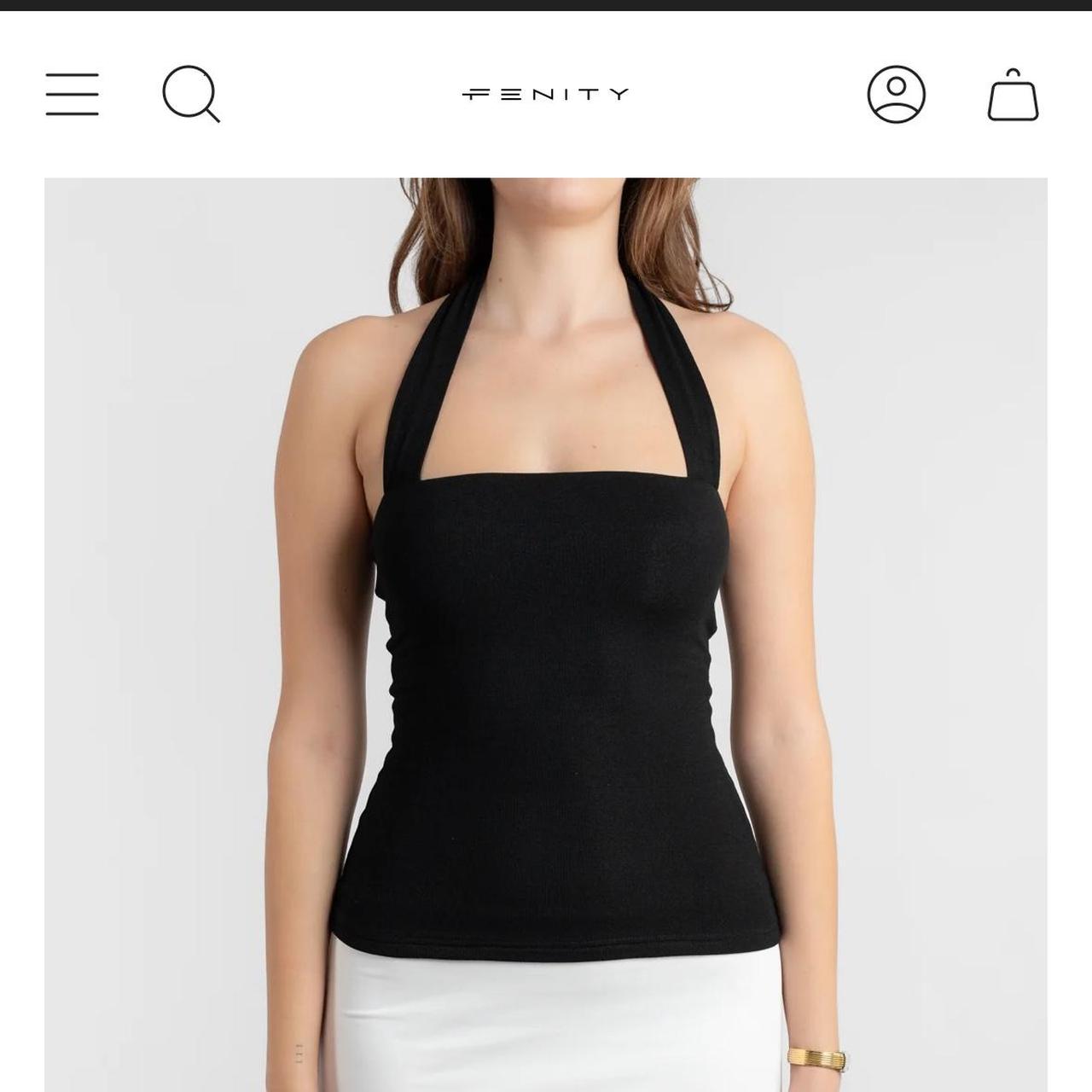 Fenity black Sharon Top brand new with tags and sold... - Depop