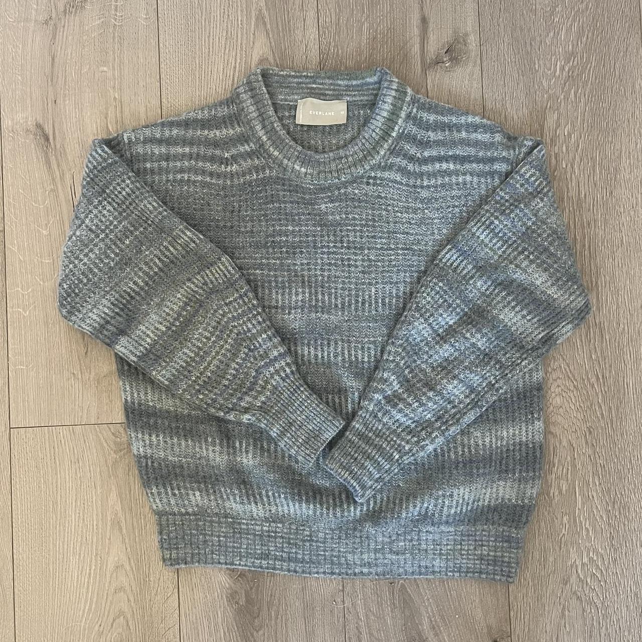 Beautiful multi color blue Alpaca Wool sweater from... - Depop
