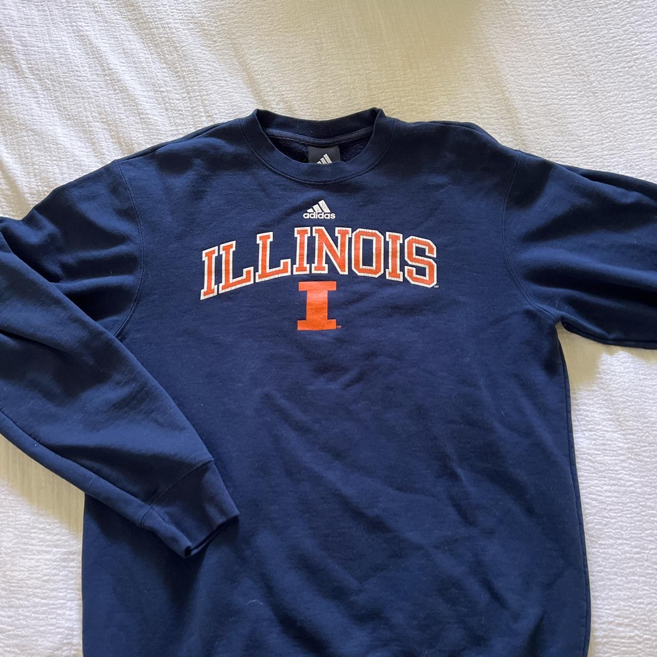 Vintage University of Illinois Adidas... | Depop