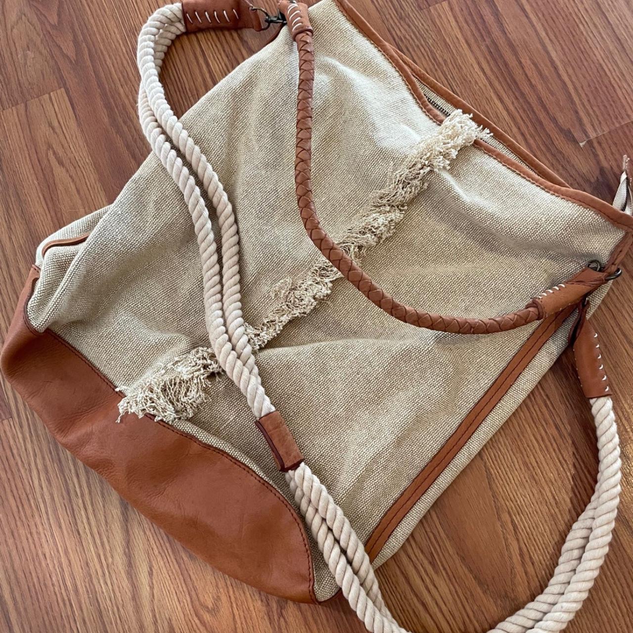 Free people brand Sack purse Canvas and leather... - Depop