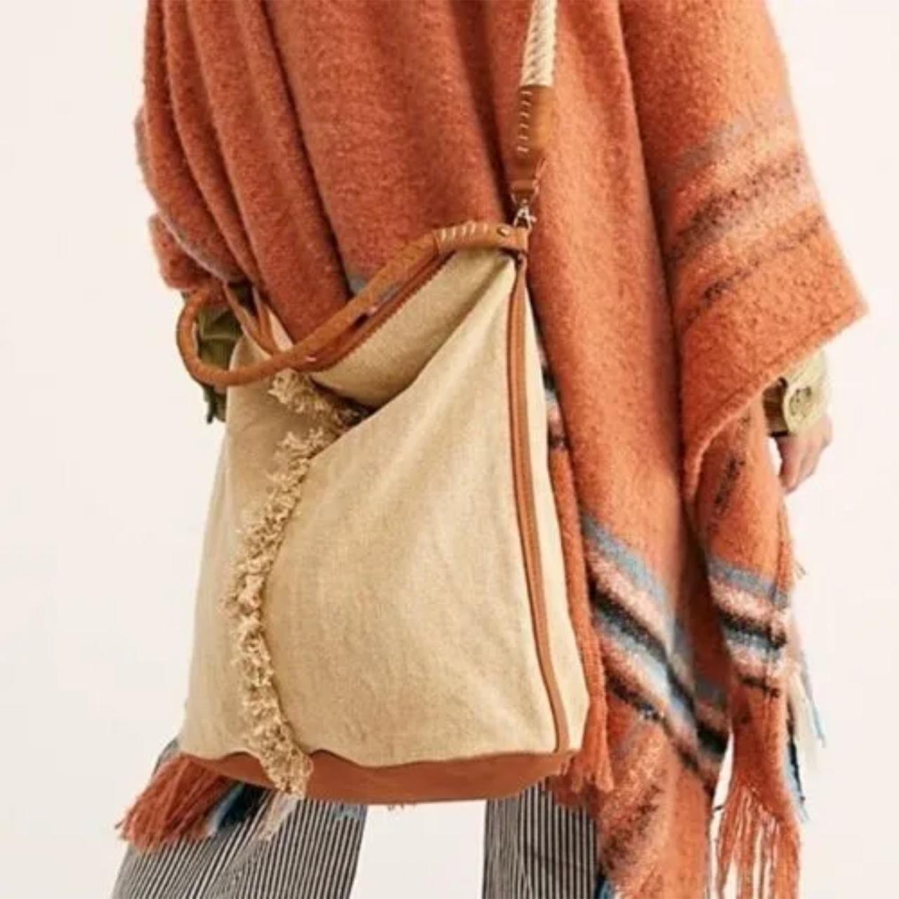 Free people brand Sack purse Canvas and leather... - Depop