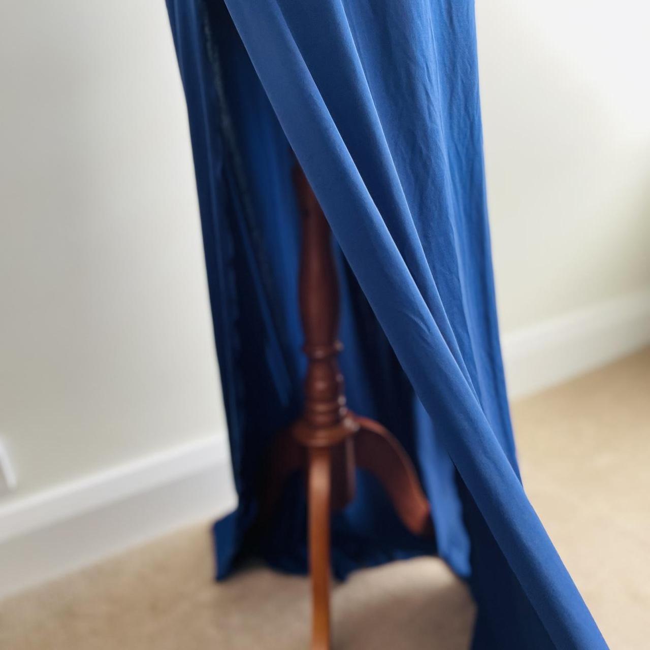 Wicked weasel brand Deep blue halter dress Deep v... | Depop