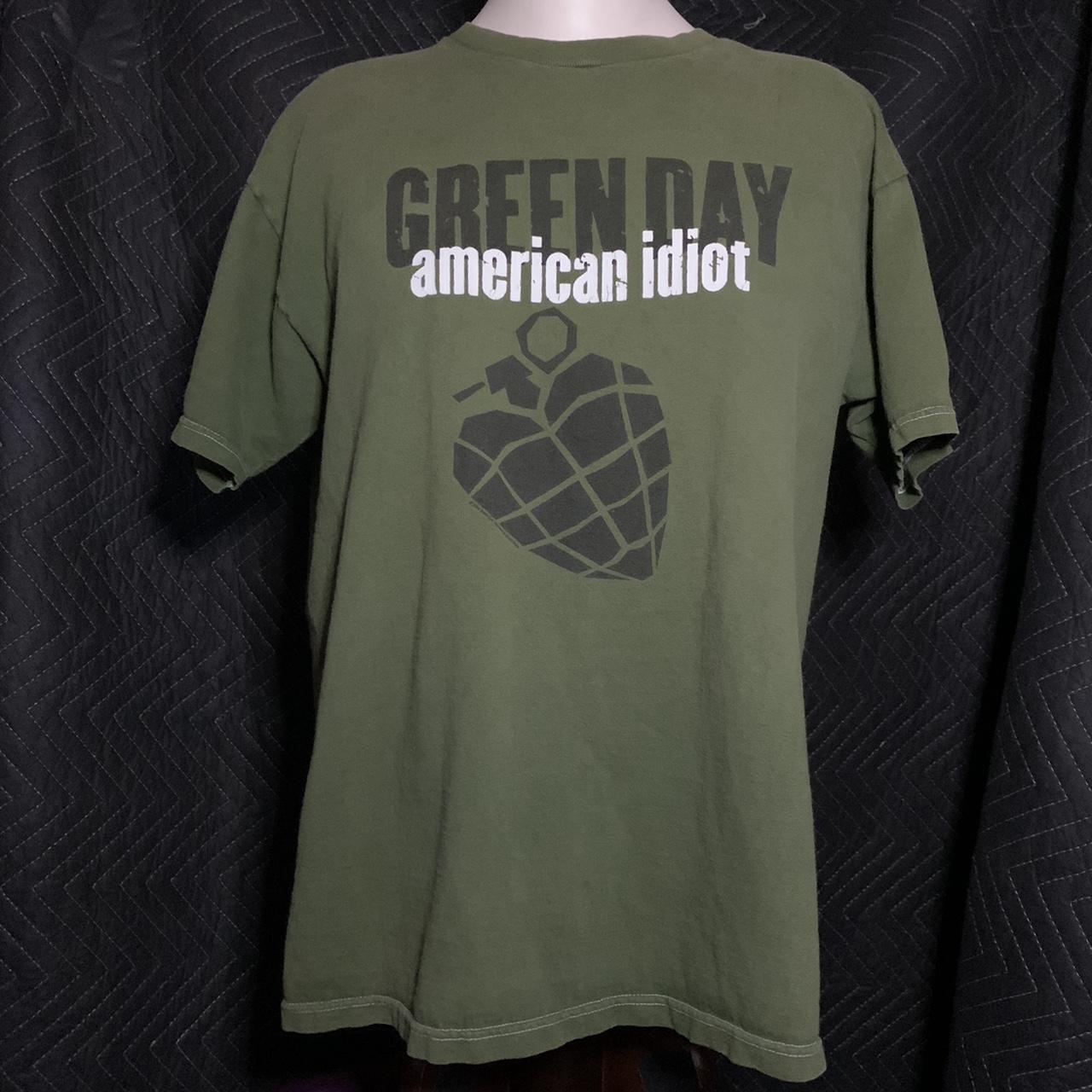 Vintage 2004 Green Day American Idiot shirt size... - Depop