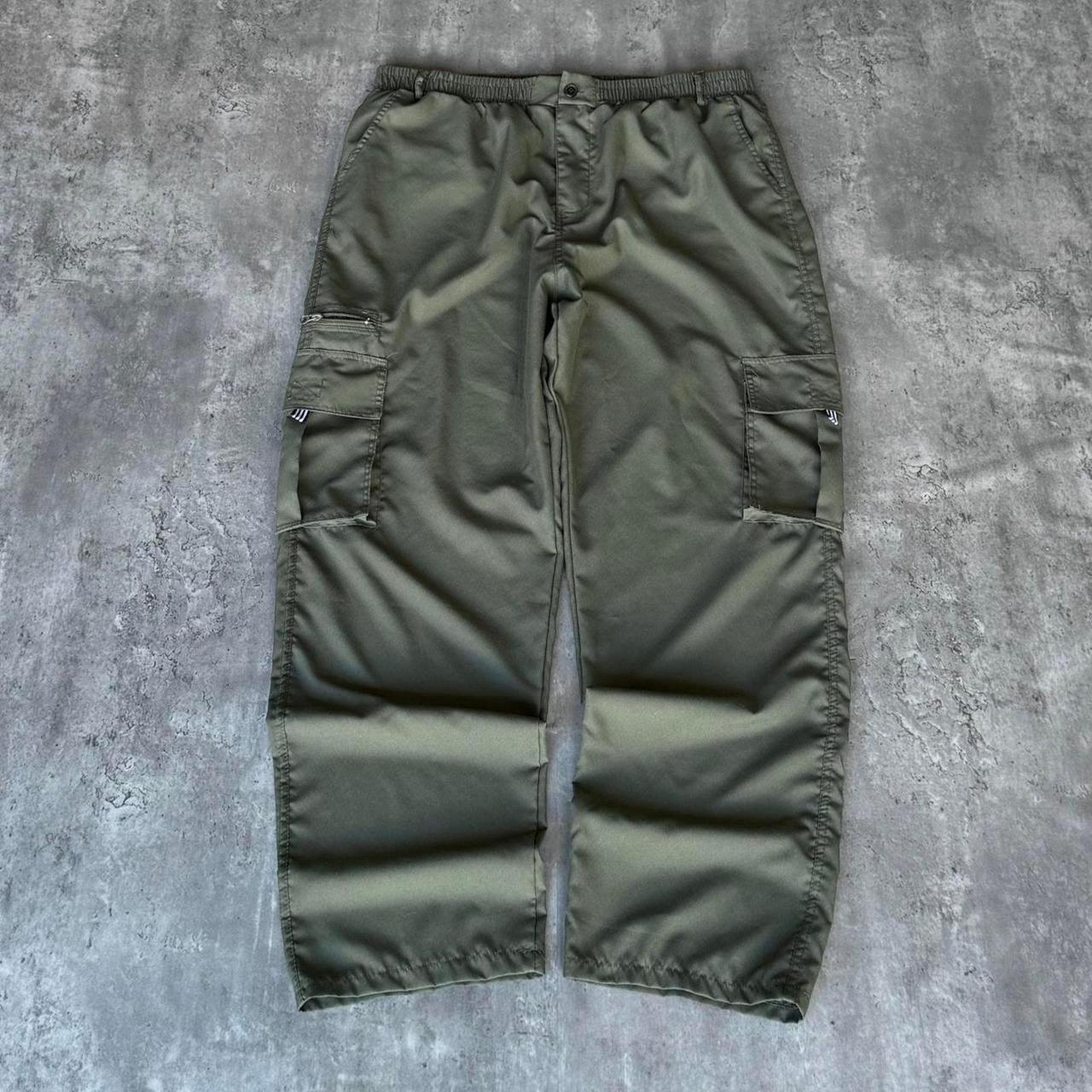 Vintage Y2K Forest Green Lightweight Cargo Skater... - Depop
