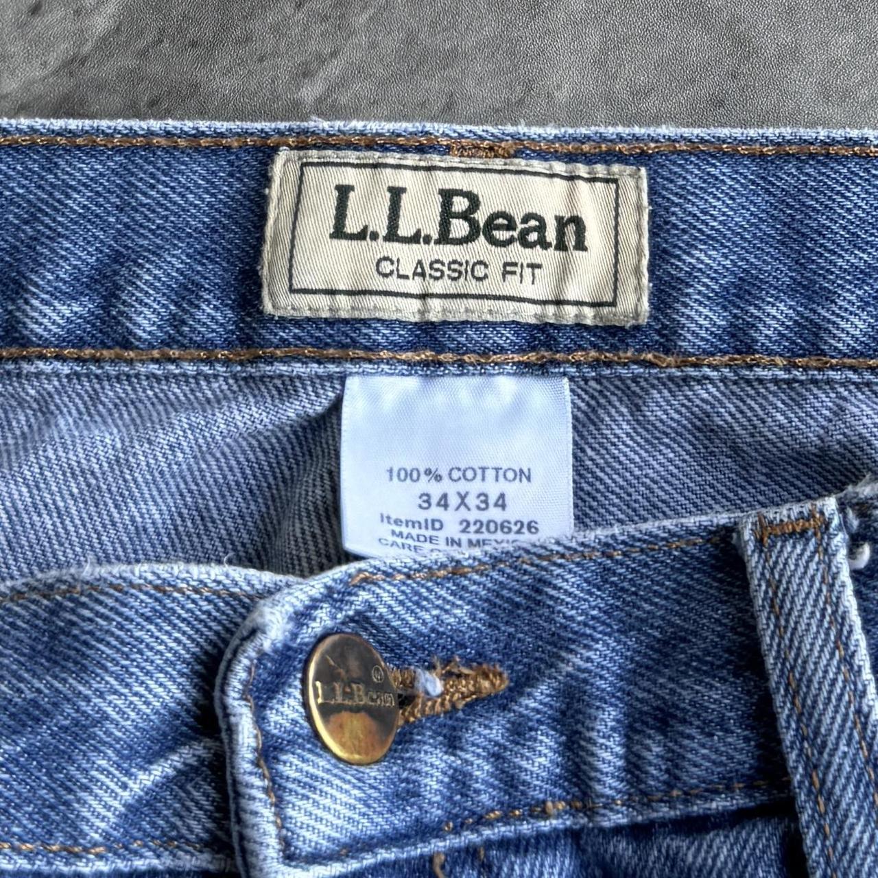 Vintage Y2K L.L. Bean Essential Classic Fit Denim... - Depop