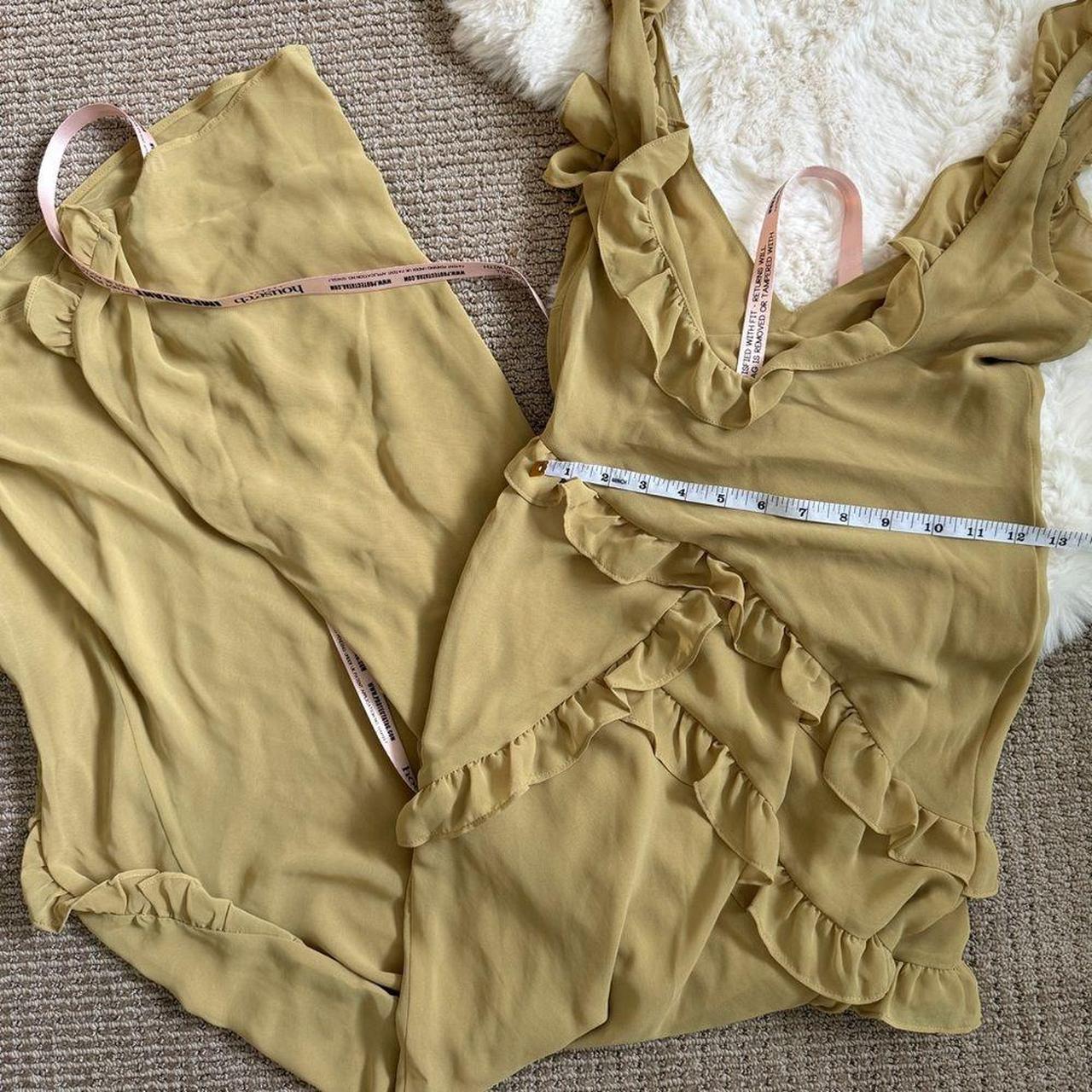 House of CB Pixie Ruffle Maxi Dress - Olive 🎄⋆⁺... - Depop