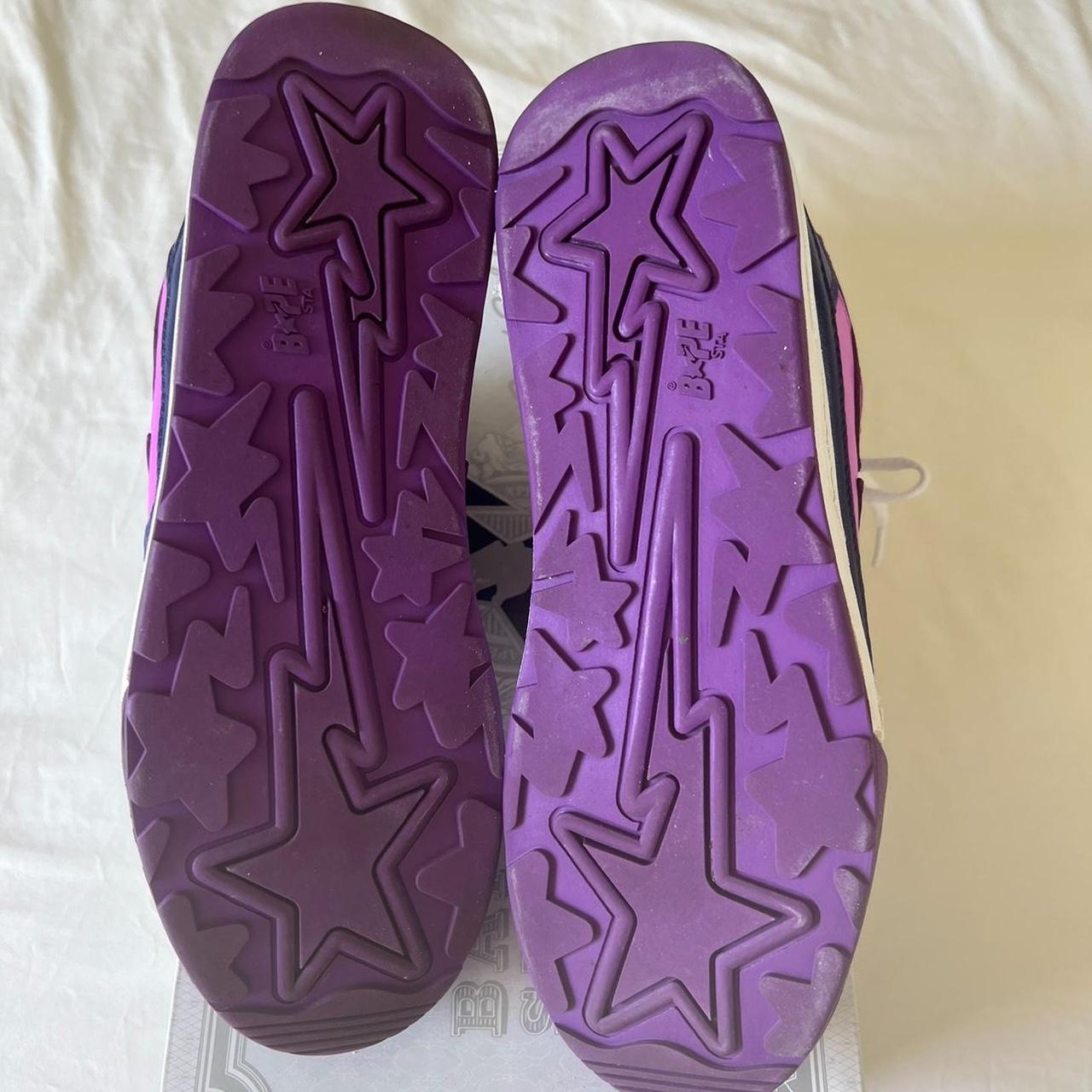 Y2K Purple Bapesta Outsole needs to be replaced as... - Depop