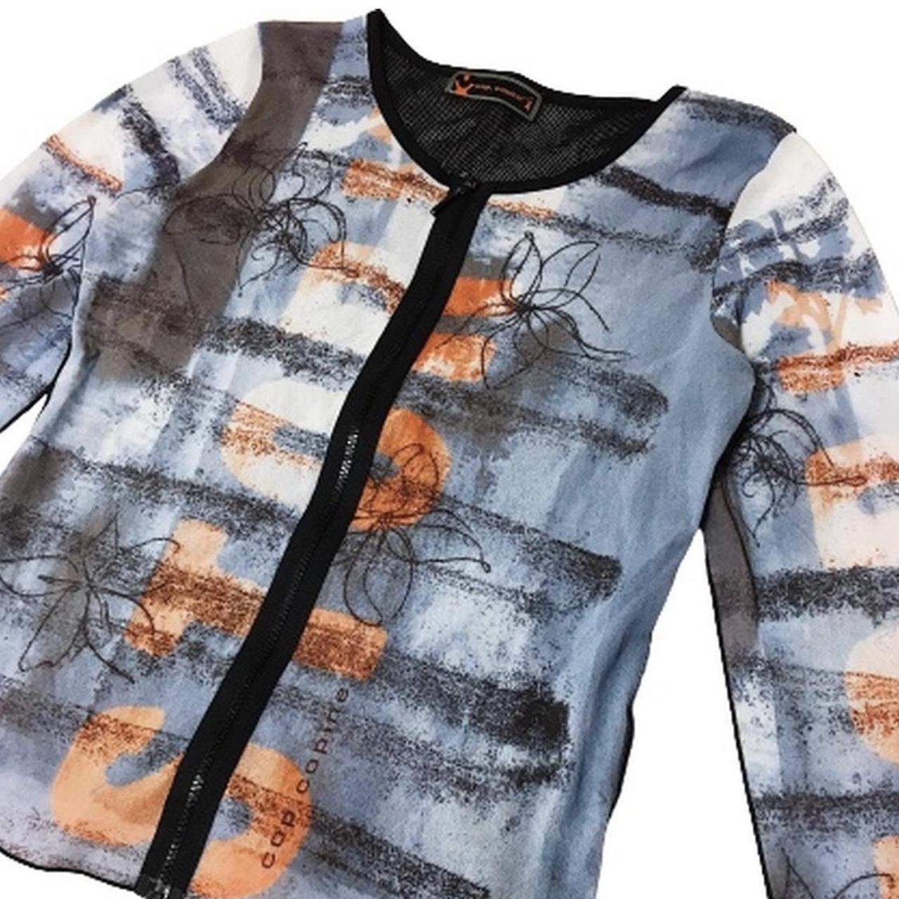 Cop Copine mesh sheer top Zip up front Mesh... - Depop