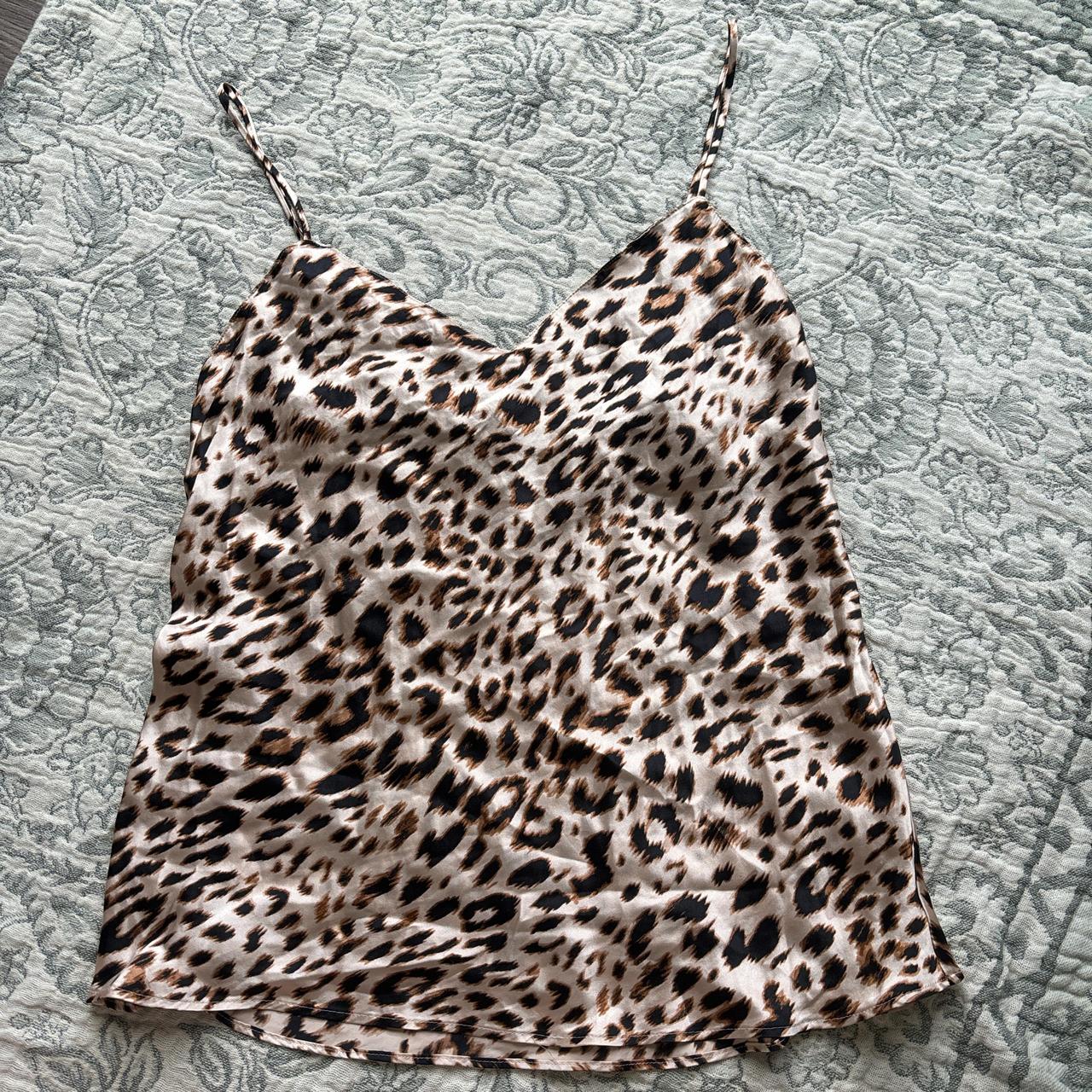 Victoria Secret Cheetah Print Silk Top Victoria Depop