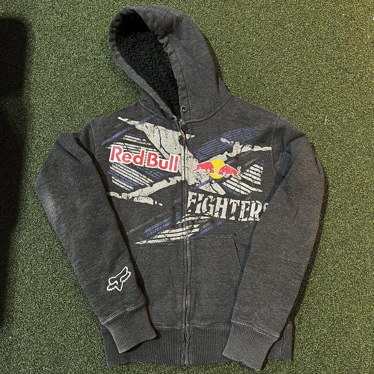 Super dope Red Bull fox racing zip up, size small,... - Depop