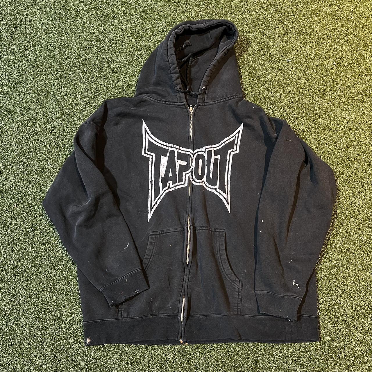 Crazy y2k tapout zip up jacket, size xl, minor wear... - Depop