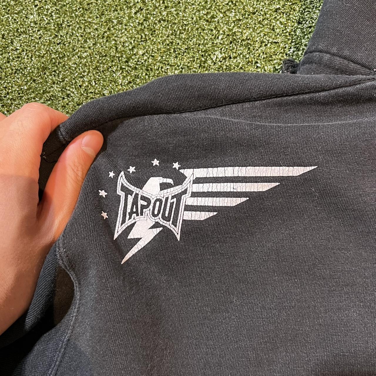 Crazy y2k tapout zip up jacket, size xl, minor wear... - Depop