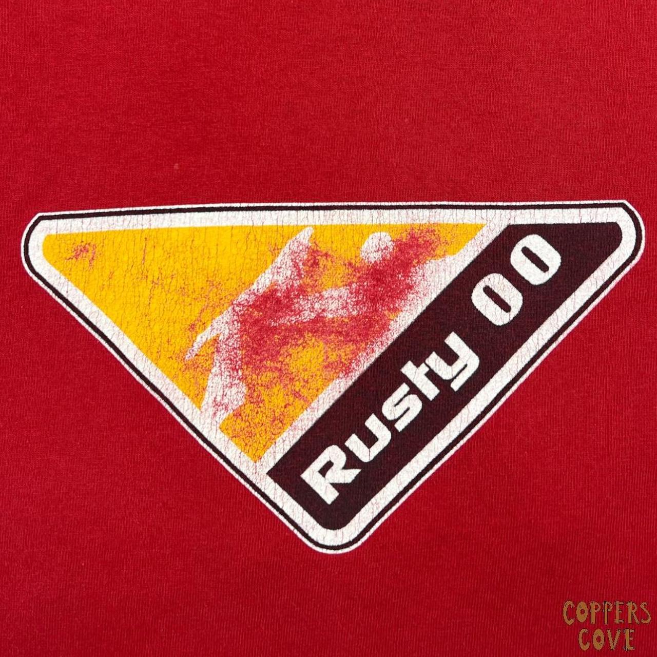 Rusty Men's Red T-shirt | Depop