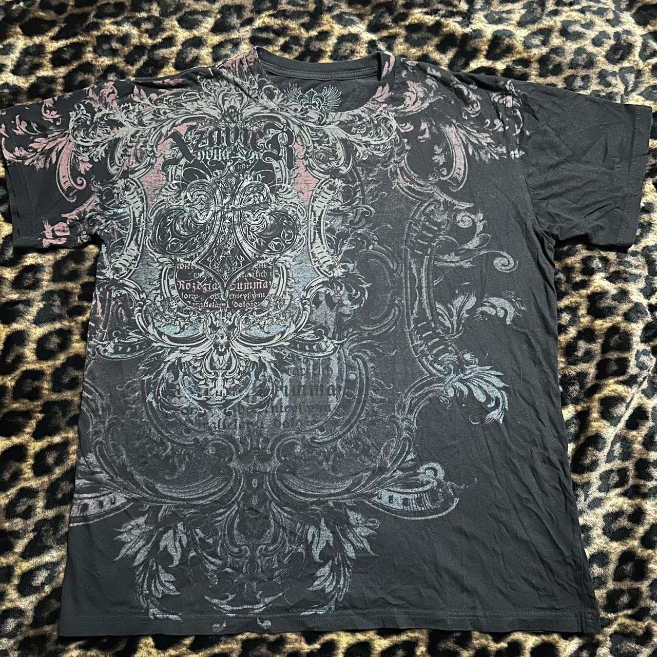 Crazy Y2K Xzavier Tee Shirt Front and Back... - Depop