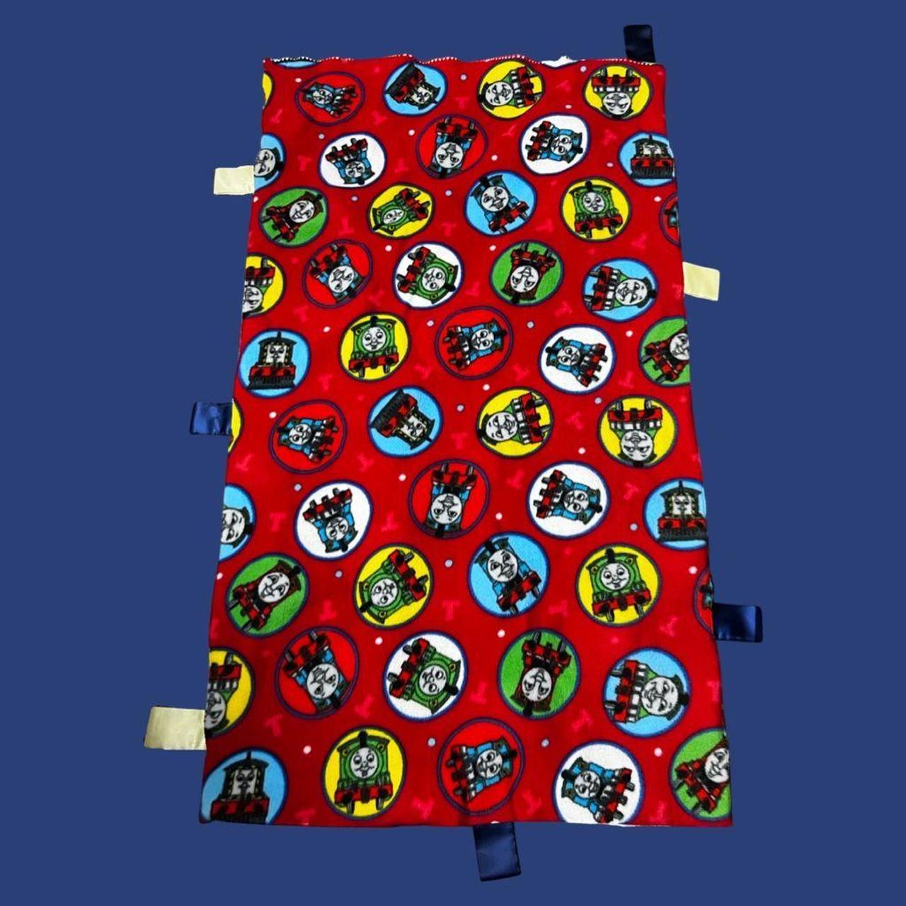 Thomas the Tank Sensory Blanket Fleece Satin Ends... - Depop