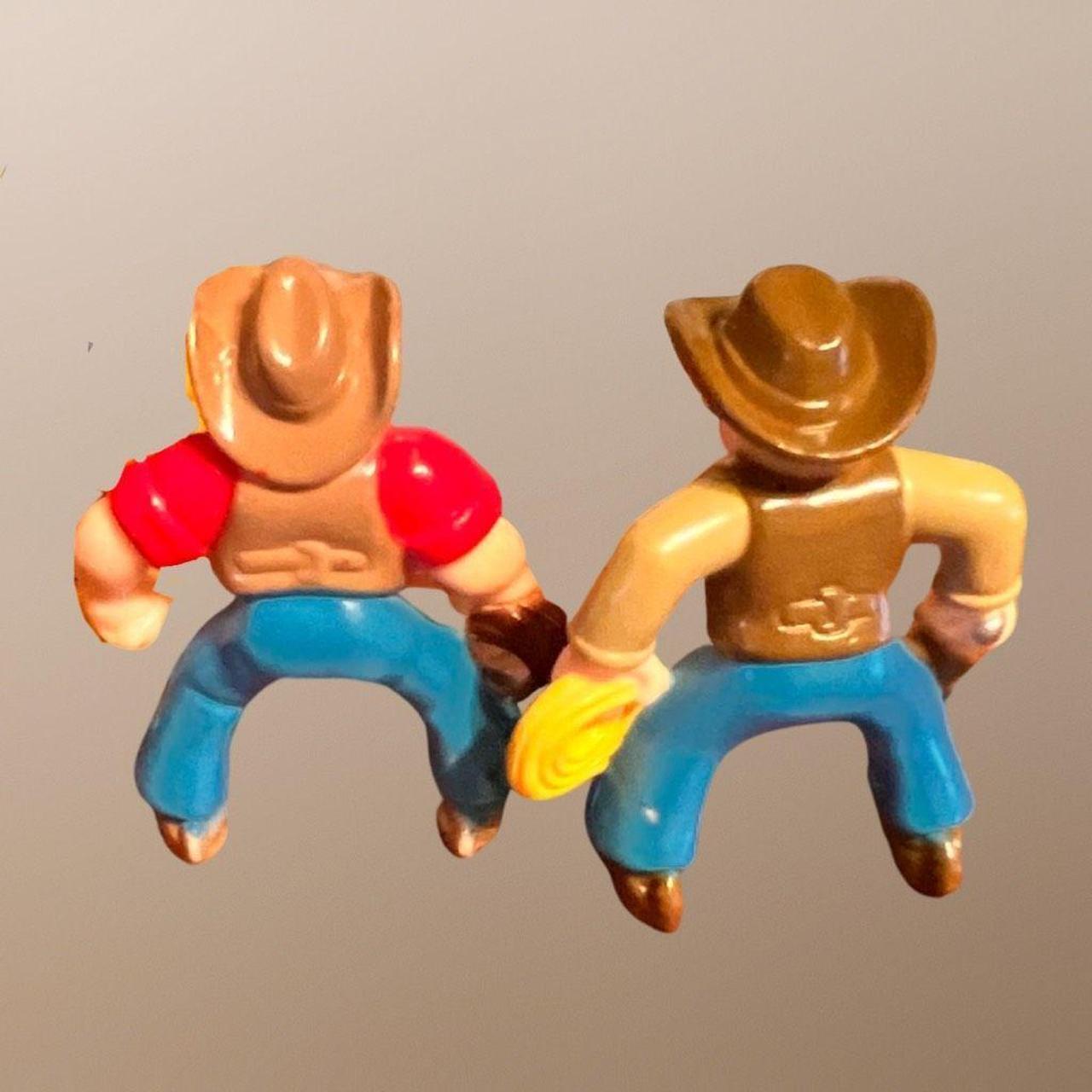 2 Lincoln Log Figures Cowboy & Sherif Very good... - Depop