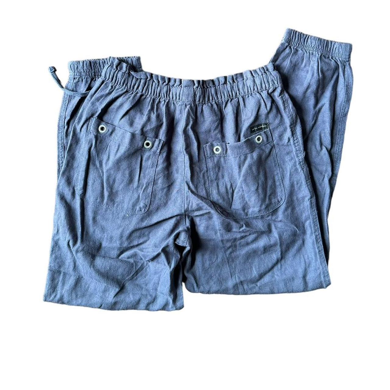 Social Standard By Sanctuary Pants Blue Linen Blend... - Depop