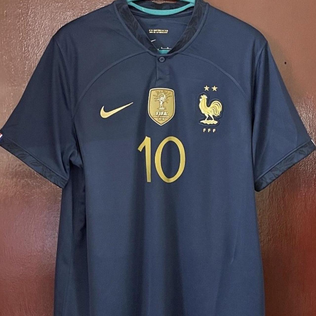 France 2022 World Cup shirt Mbappe on the back All... - Depop