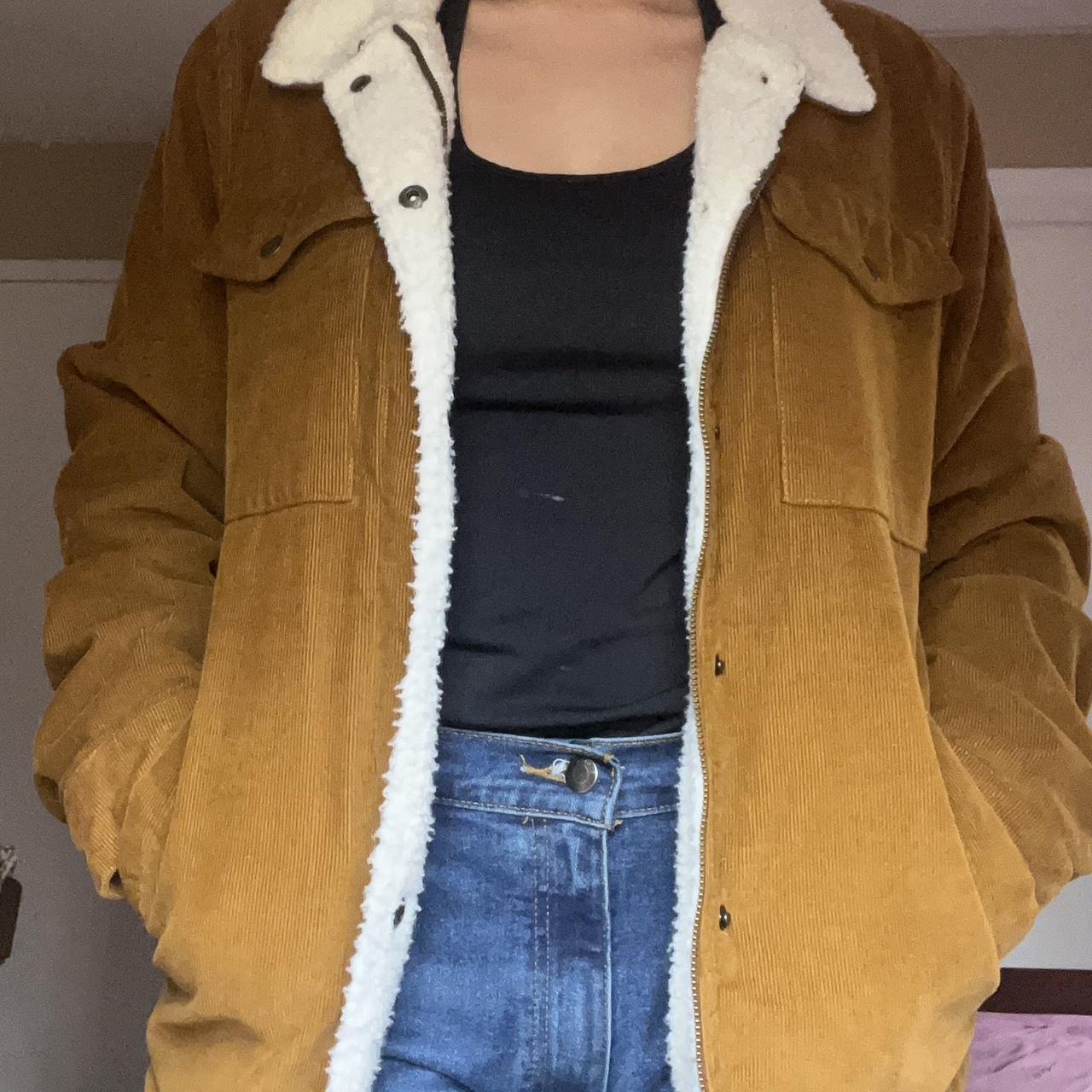 Men’s small jacket with faux fur body lining - Depop