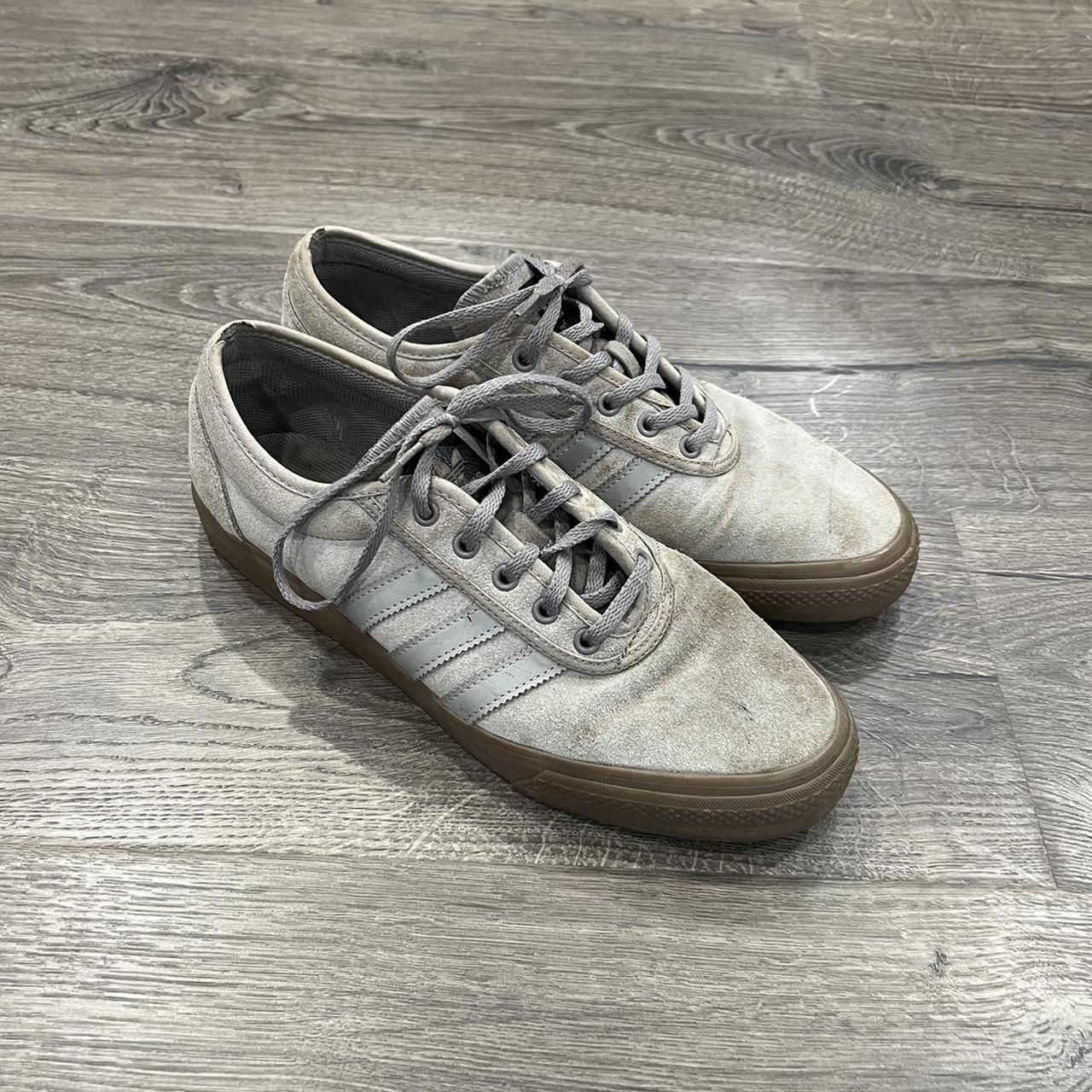 Brown/Tan Adidas Adi-Ease Skateboard Shoes Condition... - Depop