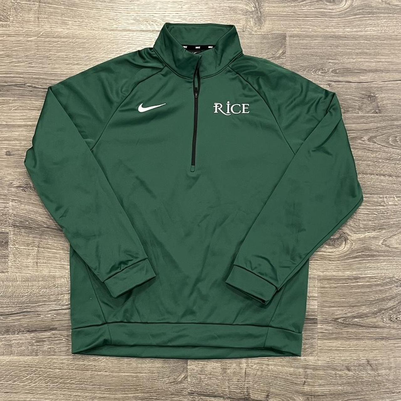 Nike Rice University quarter zip Condition is 9/10... - Depop