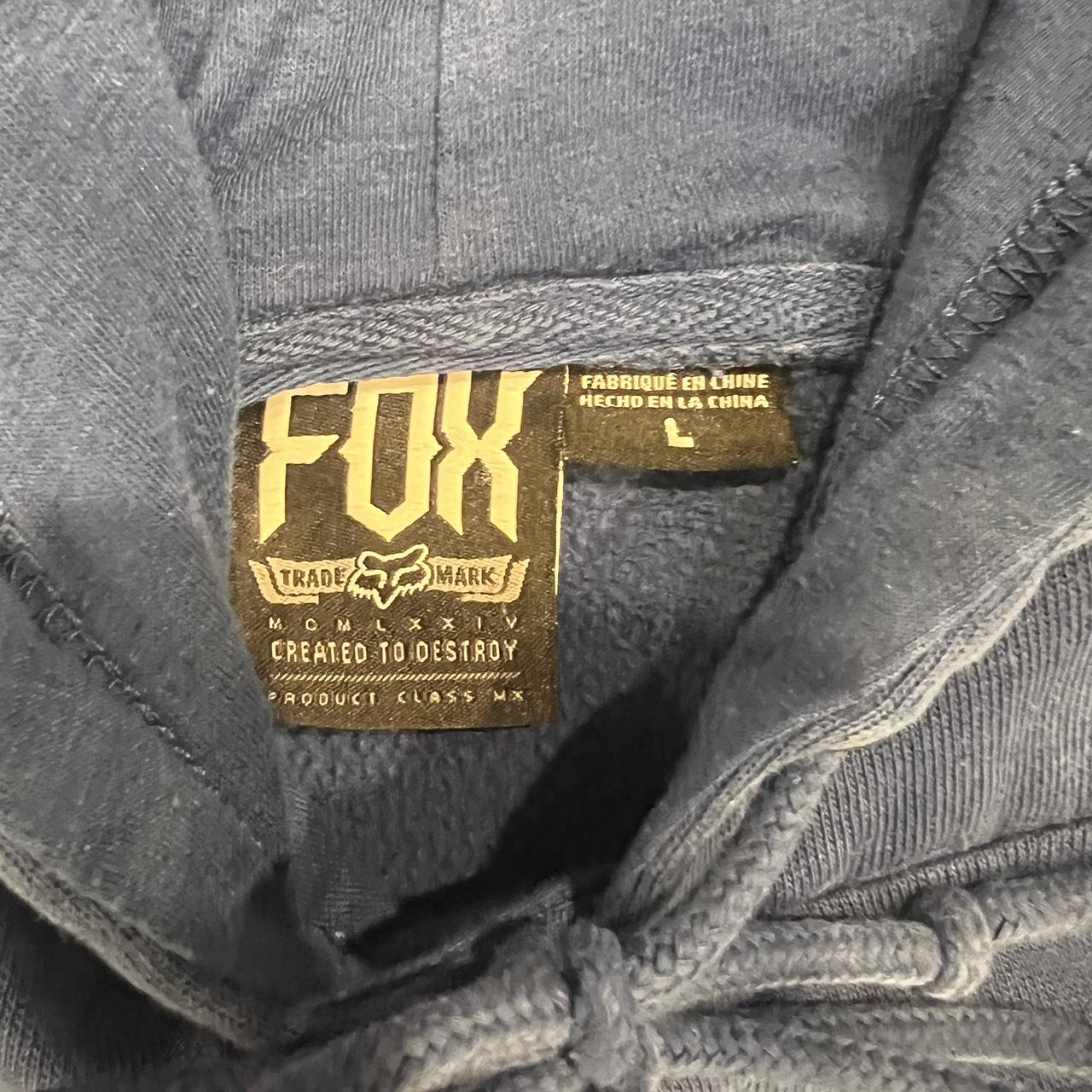 Blue Fox Racing Big Logo Hoodie Good condition (two... - Depop