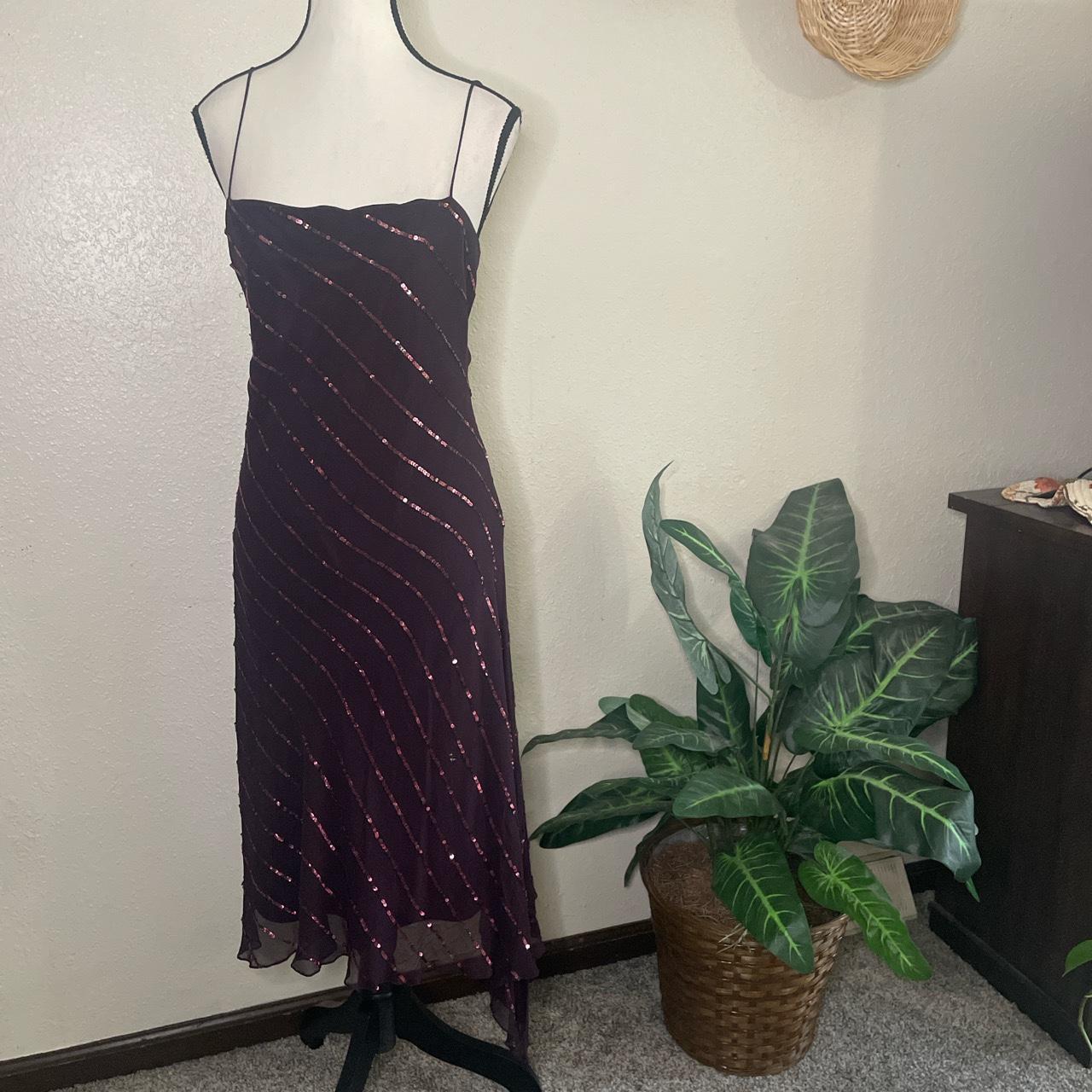 Gorgeous laundry by shelli segal silk sequin dress.... - Depop