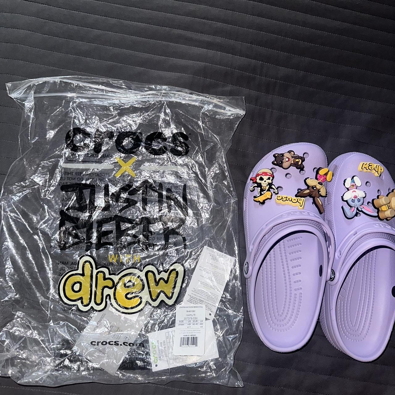 Limited Edition Justin Bieber Drew x Crocs in... - Depop