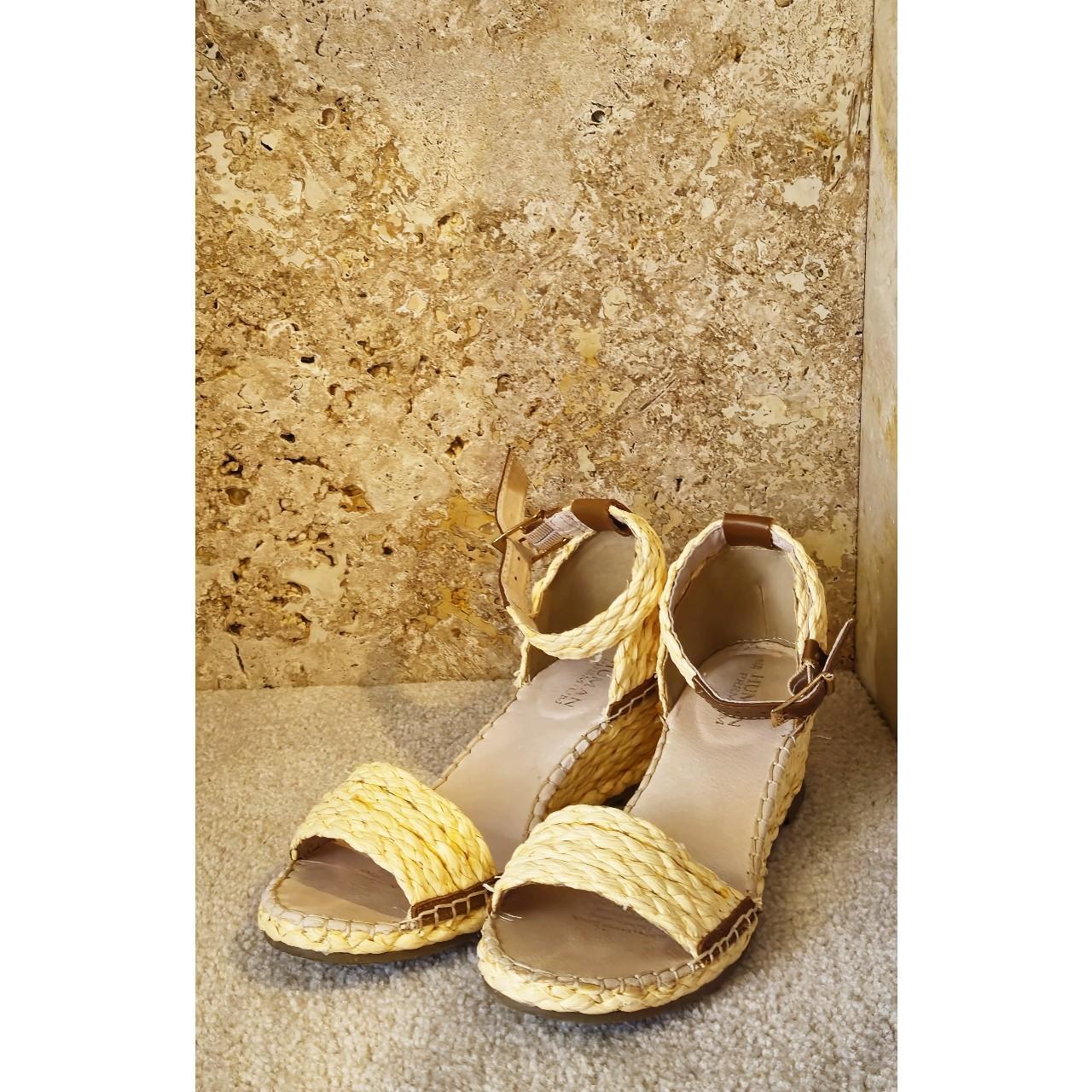 Human Premium rafta wedge sandals size au 8 Never... - Depop