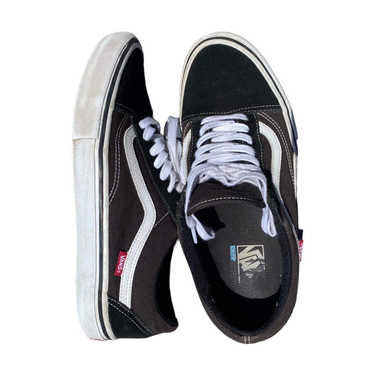 Vans Men's Black and White Trainers | Depop