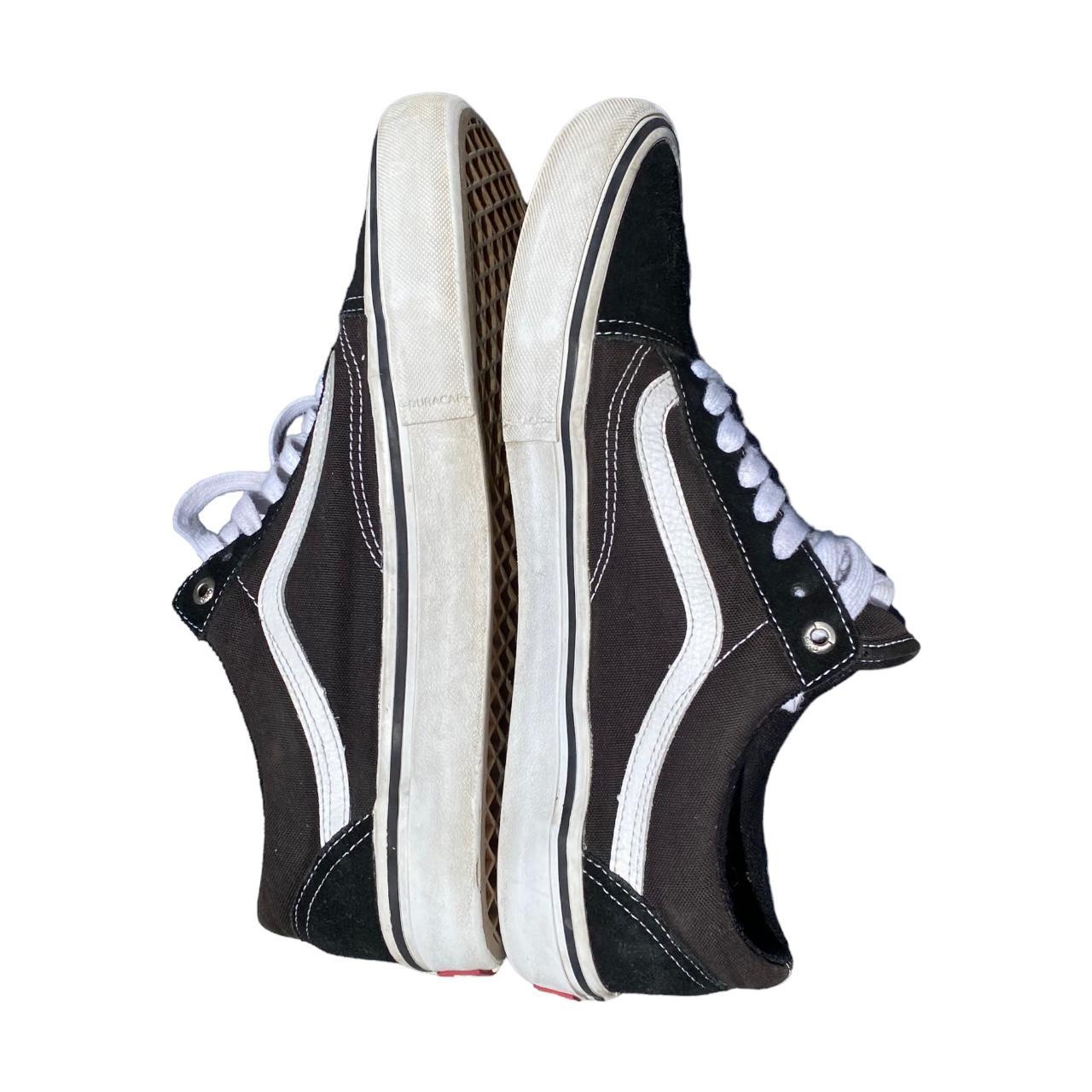 Vans Men's Black and White Trainers | Depop