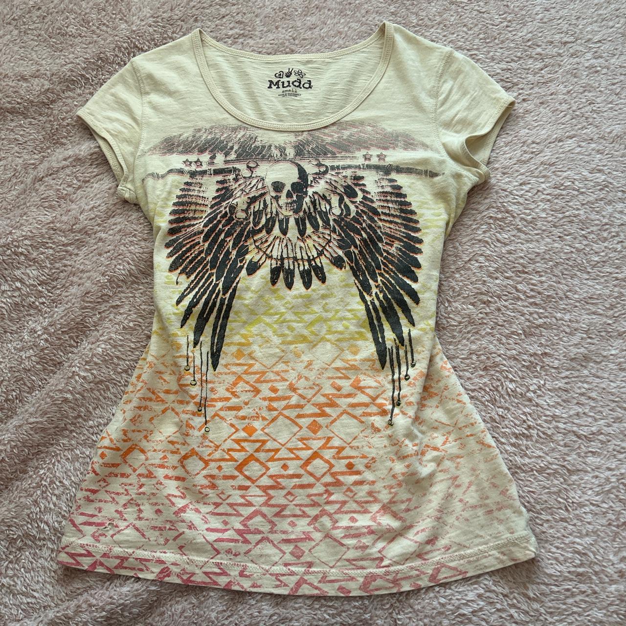 y2k graphic MUDD tee! small sign on wear at bottom... - Depop