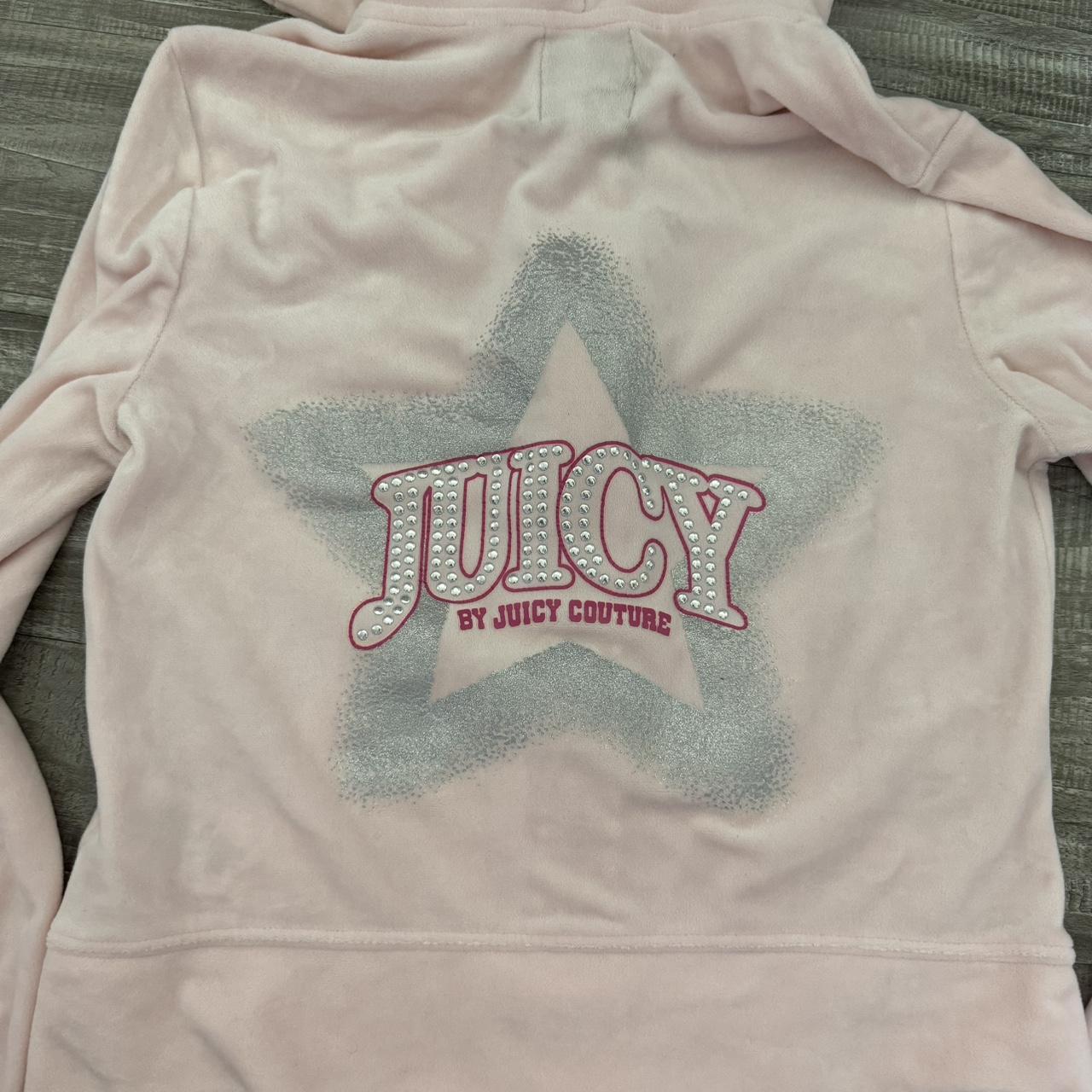 Pink Juicy Velour Track Jacket - Depop