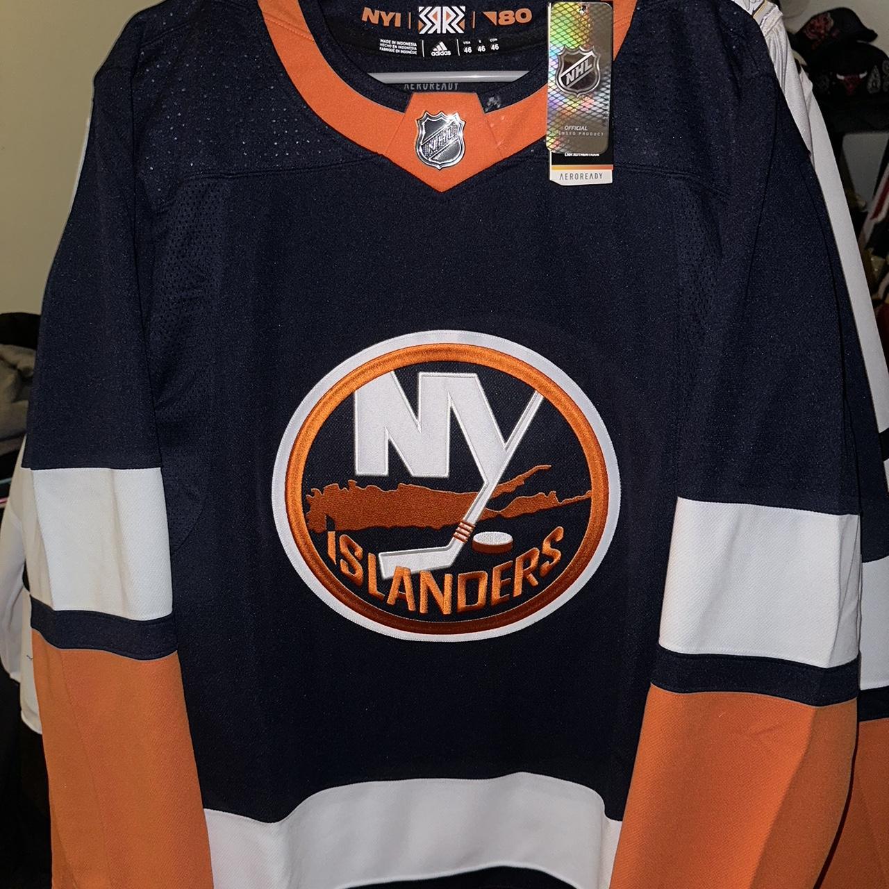 New York Islanders Adidas Reverse Retro 1.0 Jersey... - Depop