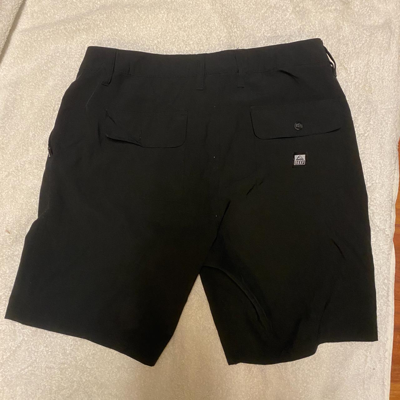 Black Reef shorts, Mens 32" - Depop