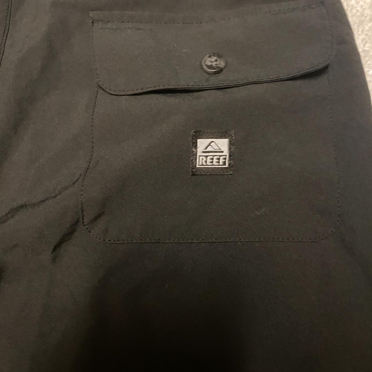 Black Reef shorts, Mens 32" - Depop