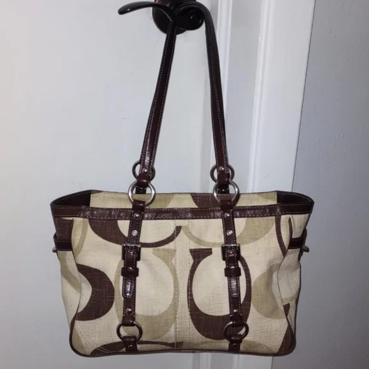 COACH Signature Tonal Gallery Tote (G0973-F13810) -... - Depop