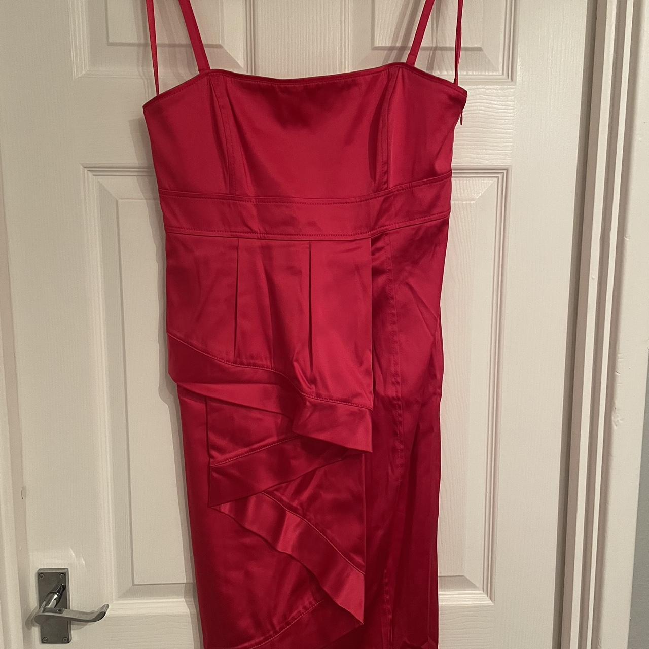 Ladies hit pink Ted Back dress size 3 (12) Lovely... - Depop